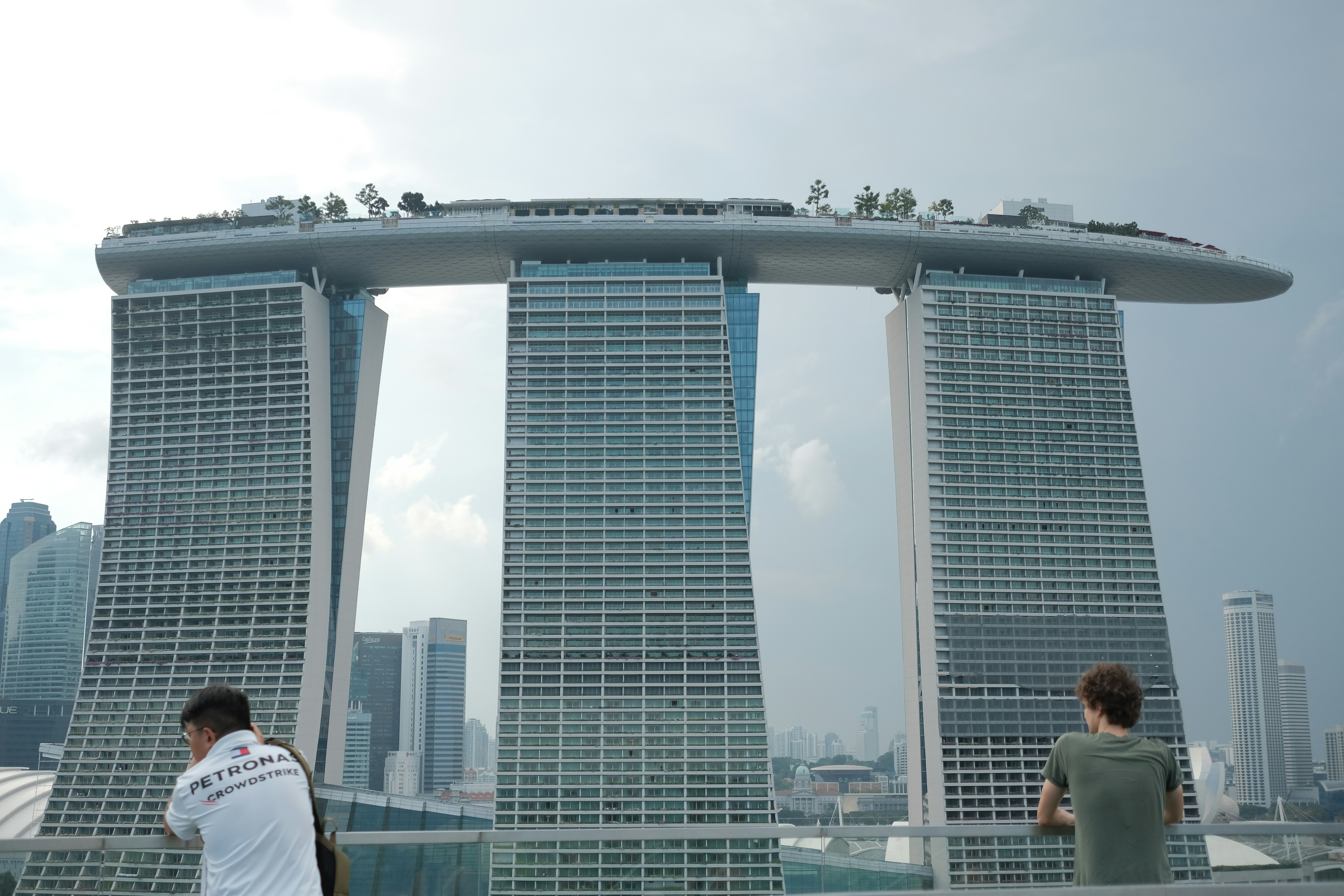 Iconic Sky-Bridge Silhouette Over Marina Bay