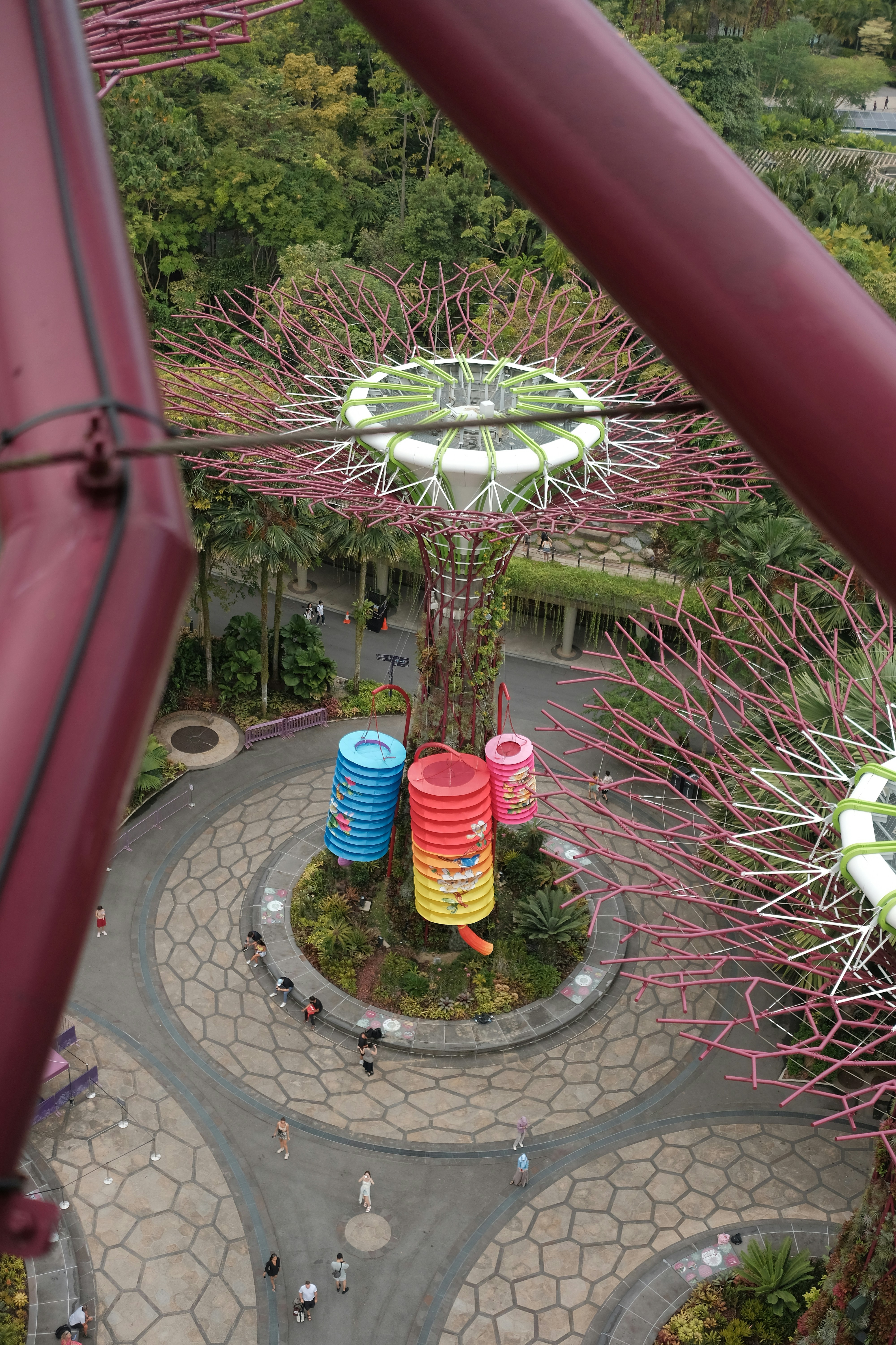 Skyward Garden: Aerial Playground Framing a Ringed Wonder