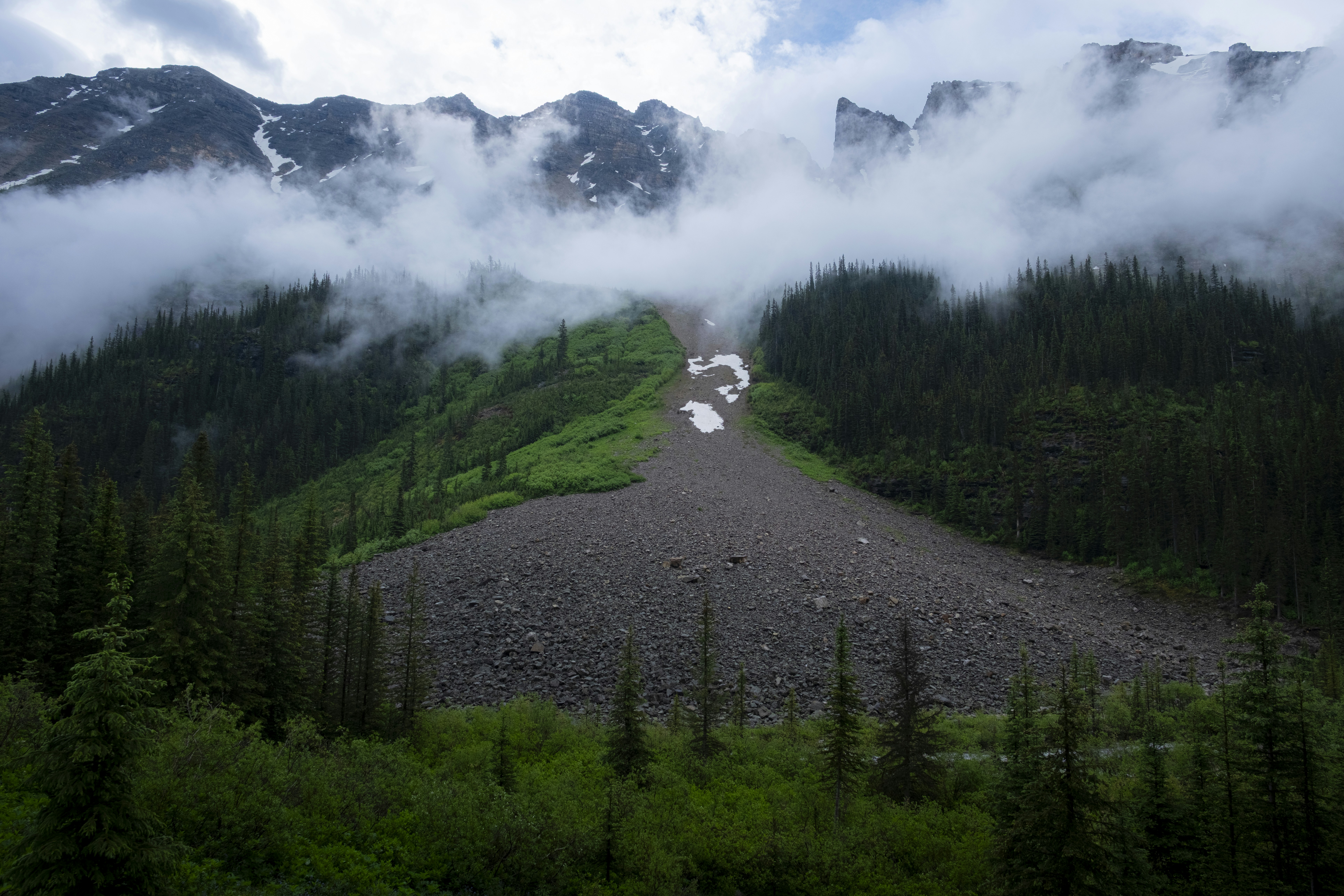 Mist Over the Graded Glacier Pass
