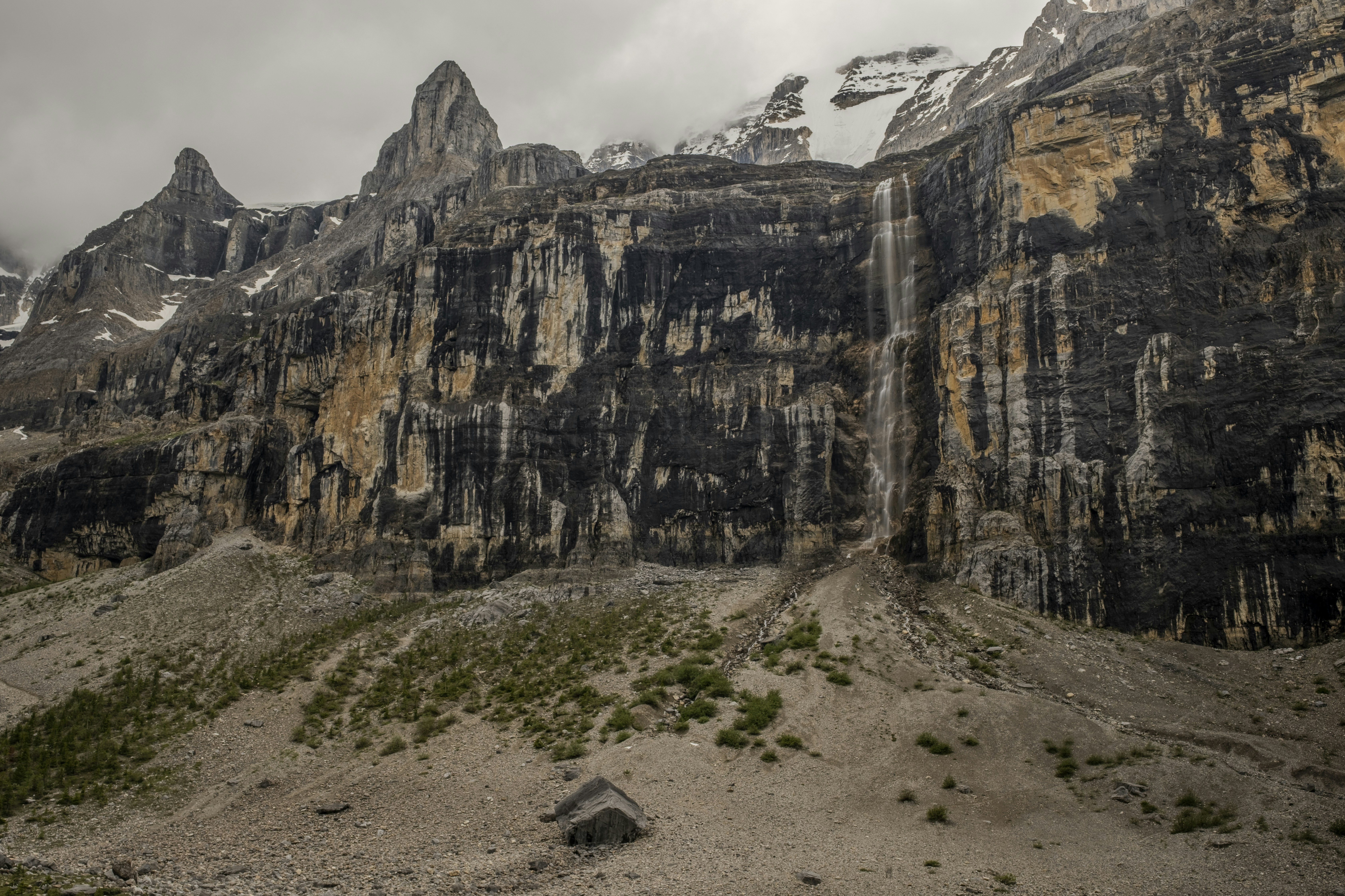 Mist and Granite: A Wistful Alpine Cascade Draws the Eye