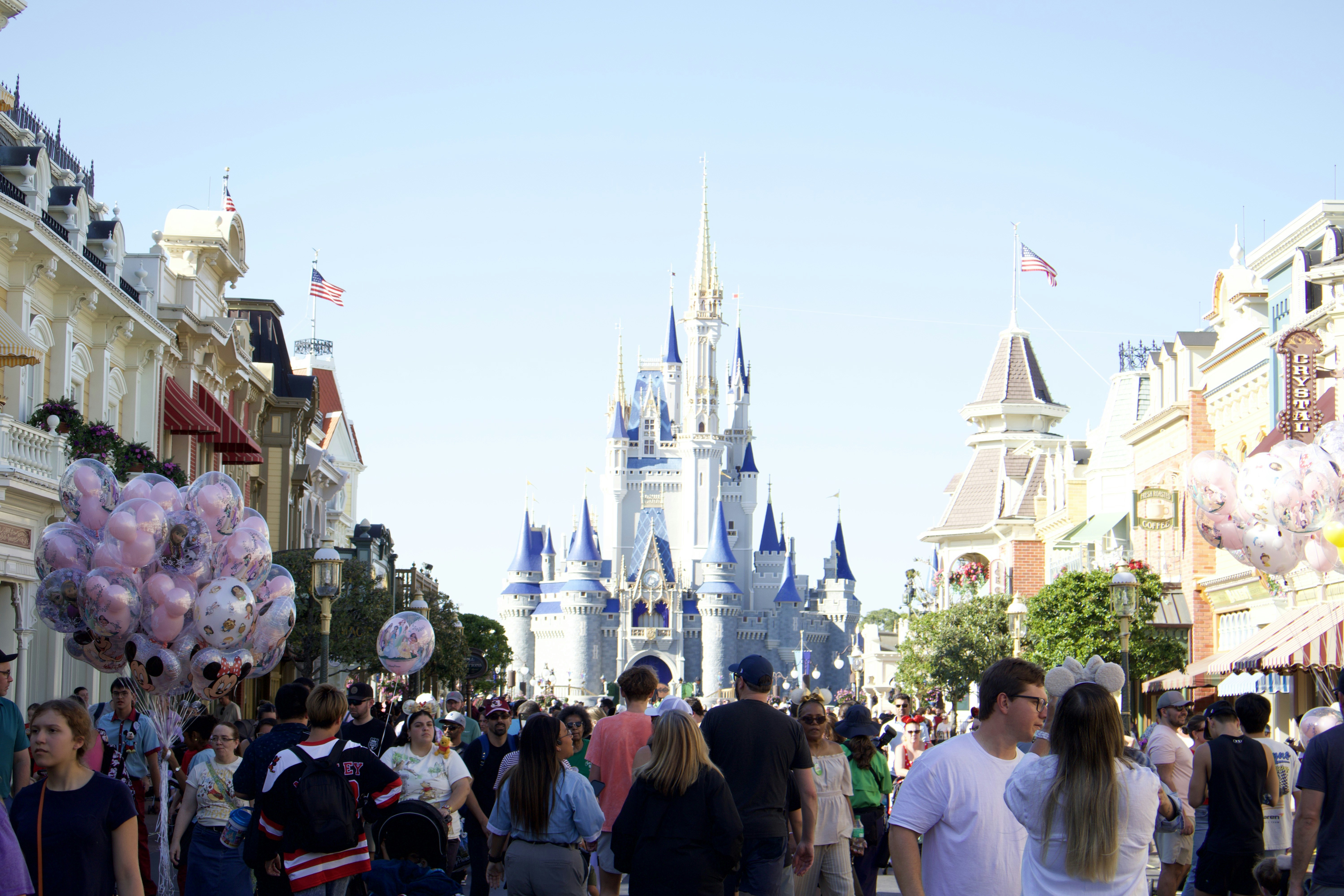 Castlefront Parade: A Busy Street in a Disney-Style Dreamscape