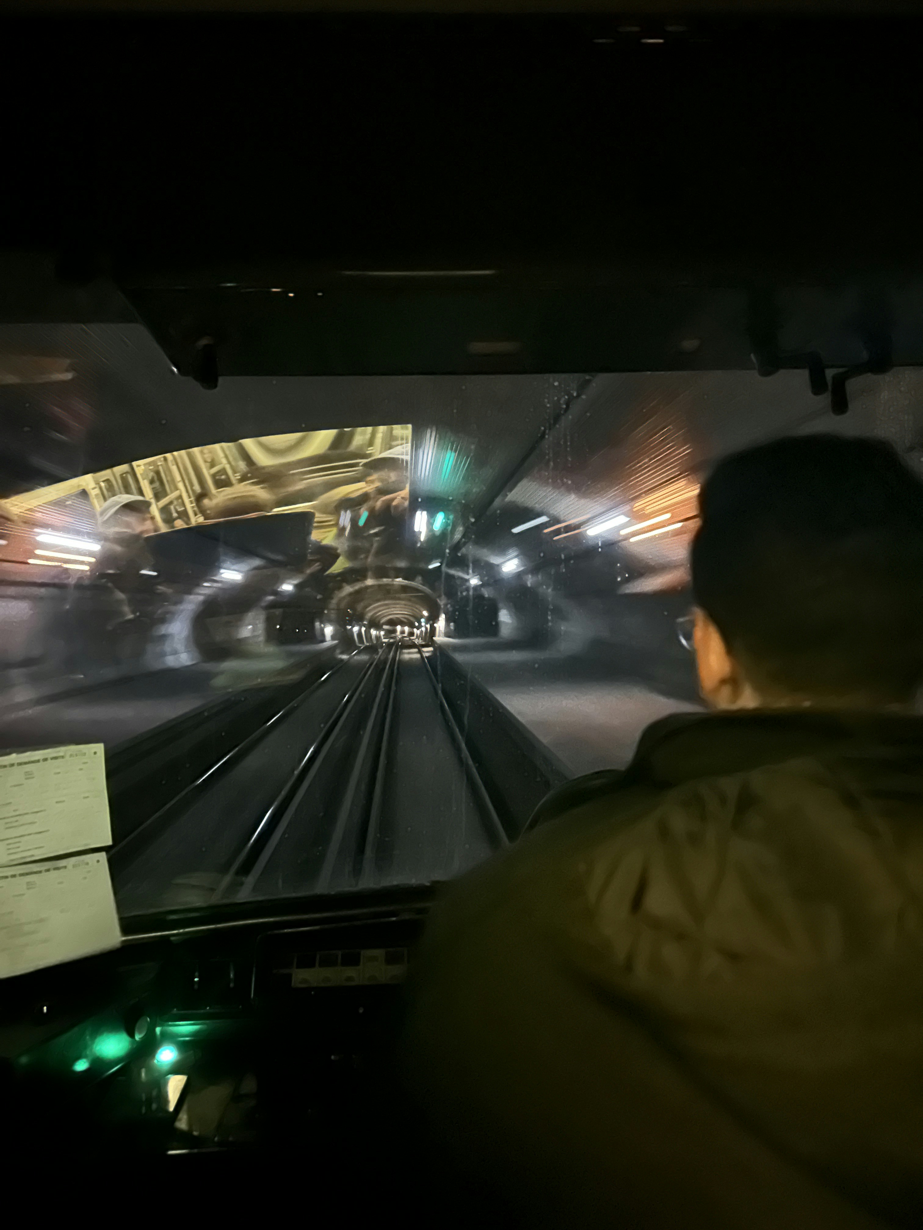 Train Tunnel View from the Driver’s Seat