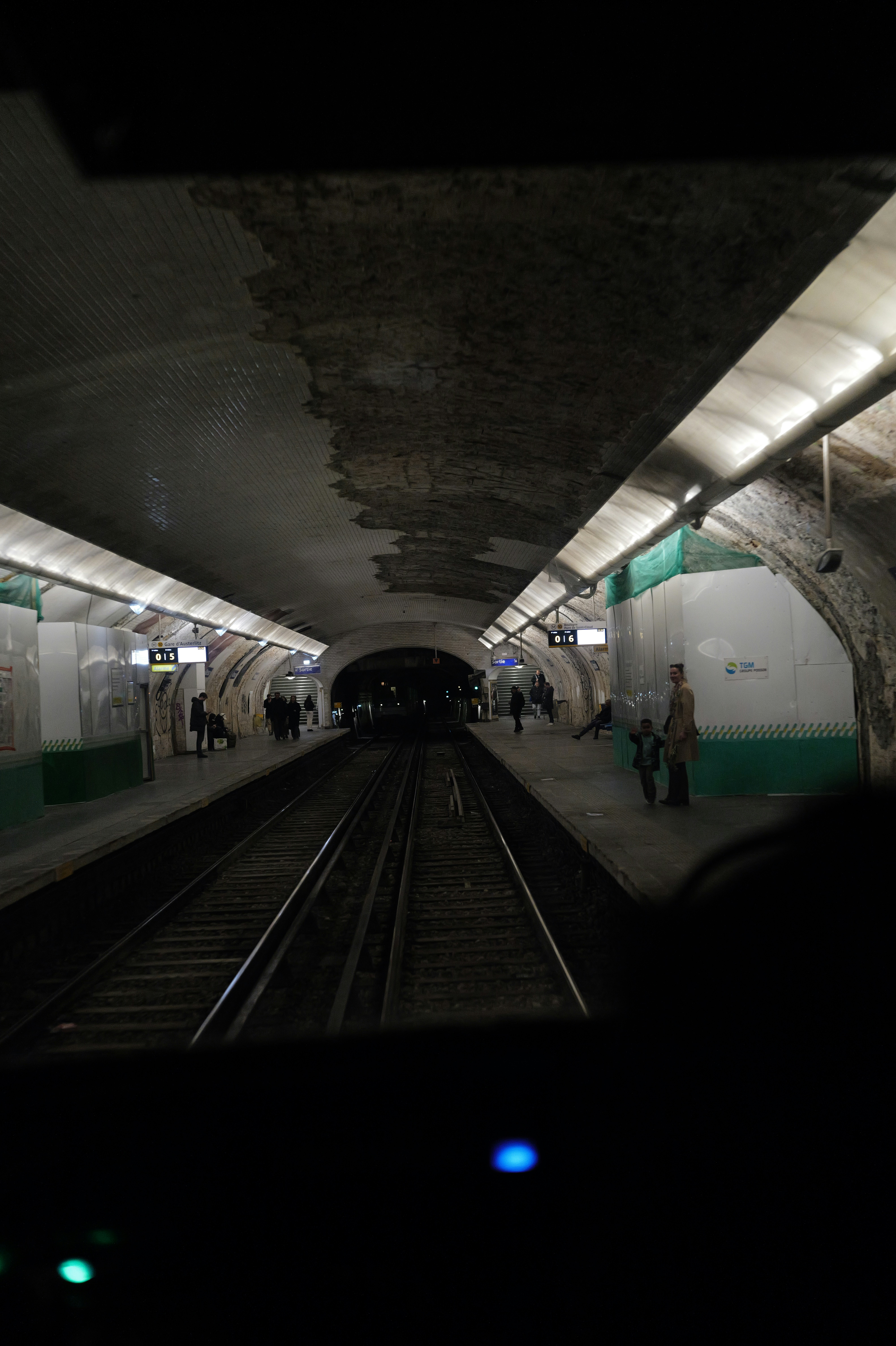 Underground Rail Horizon: Night at the Arched Platform