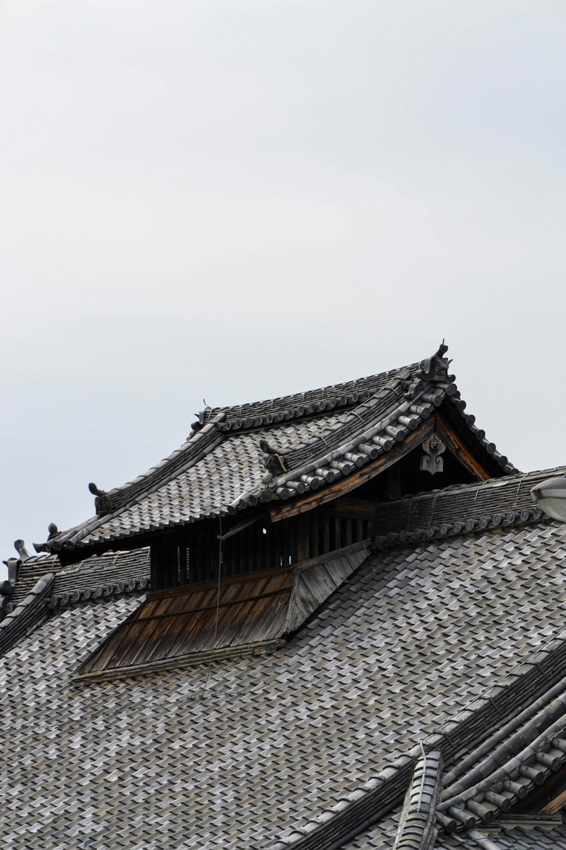Curved Tiles and Eaves: A Traditional Roofline Rising to the Sky