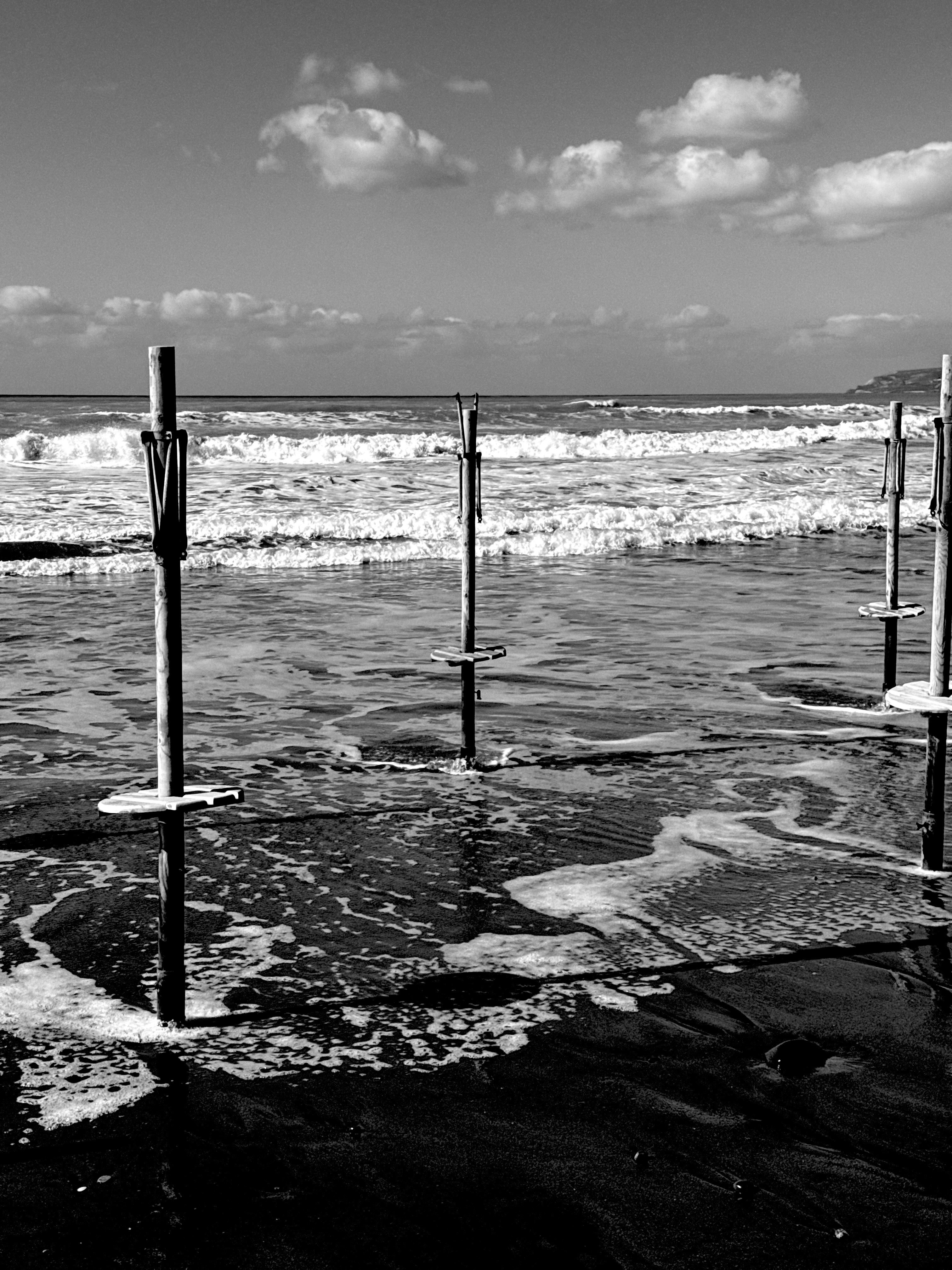 Storm-Drawn Docks at Dusk