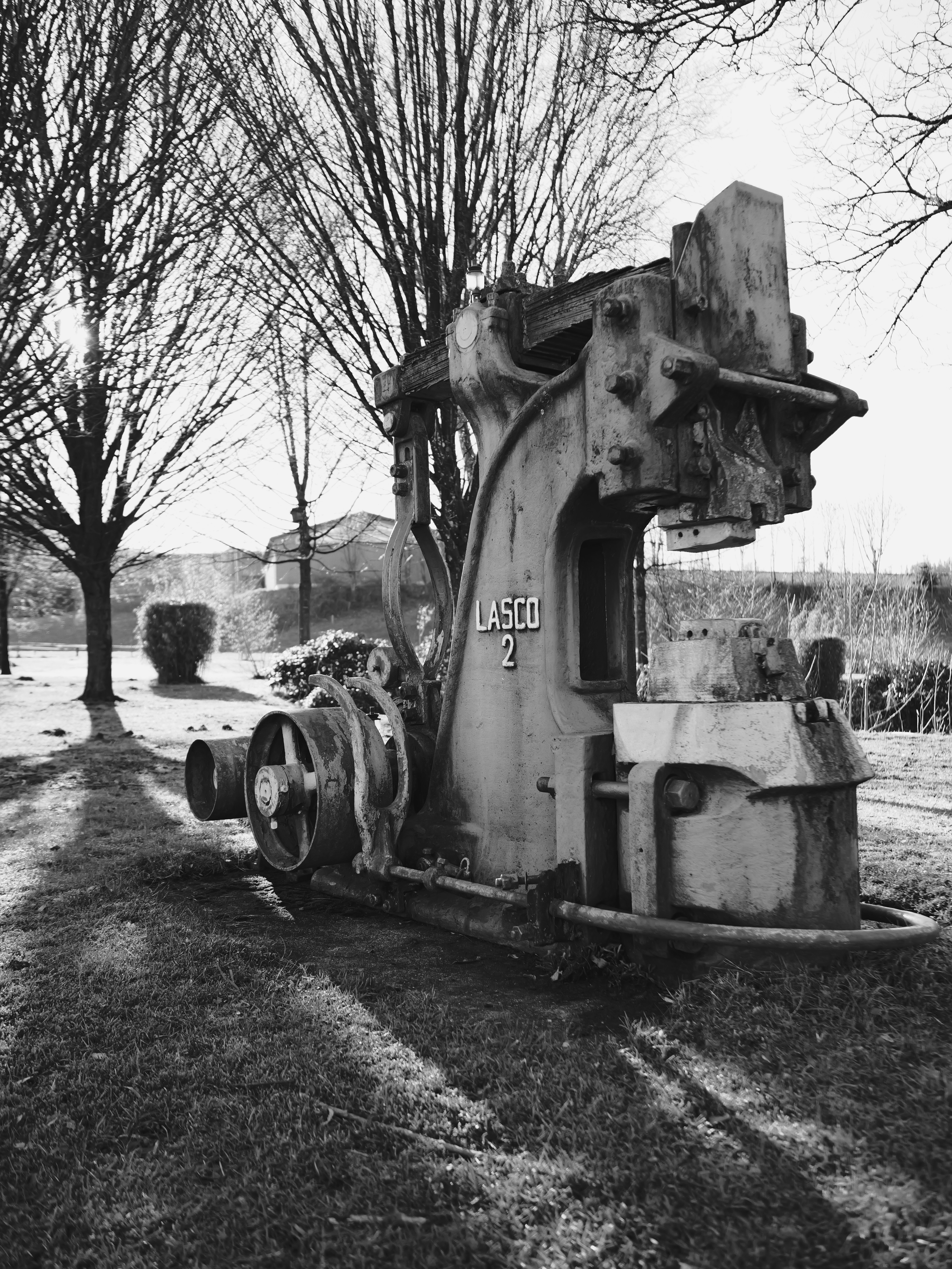 Monolithic Lathe in Winter Light