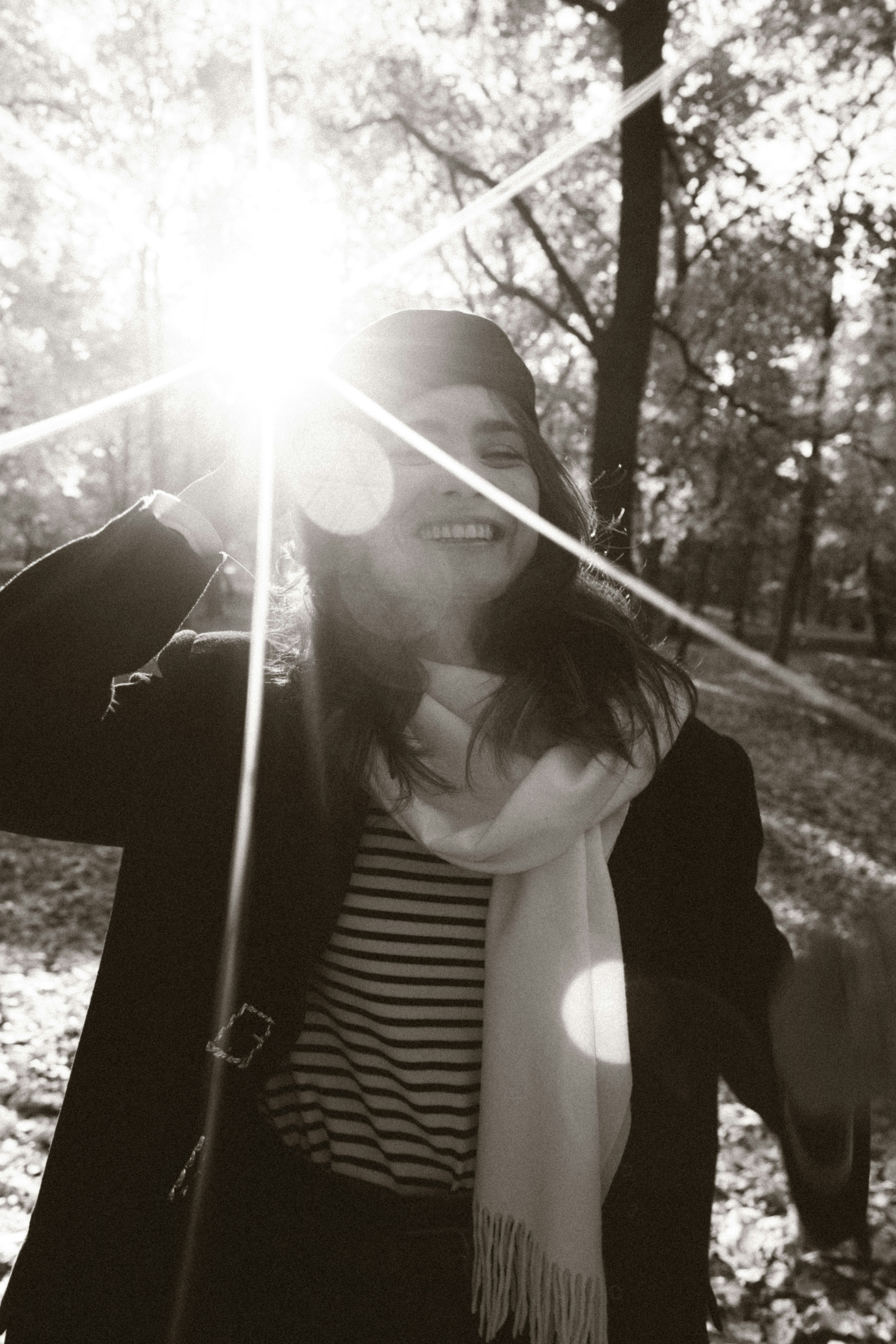 Sunburst Smile: A Portrait in Autumn Light