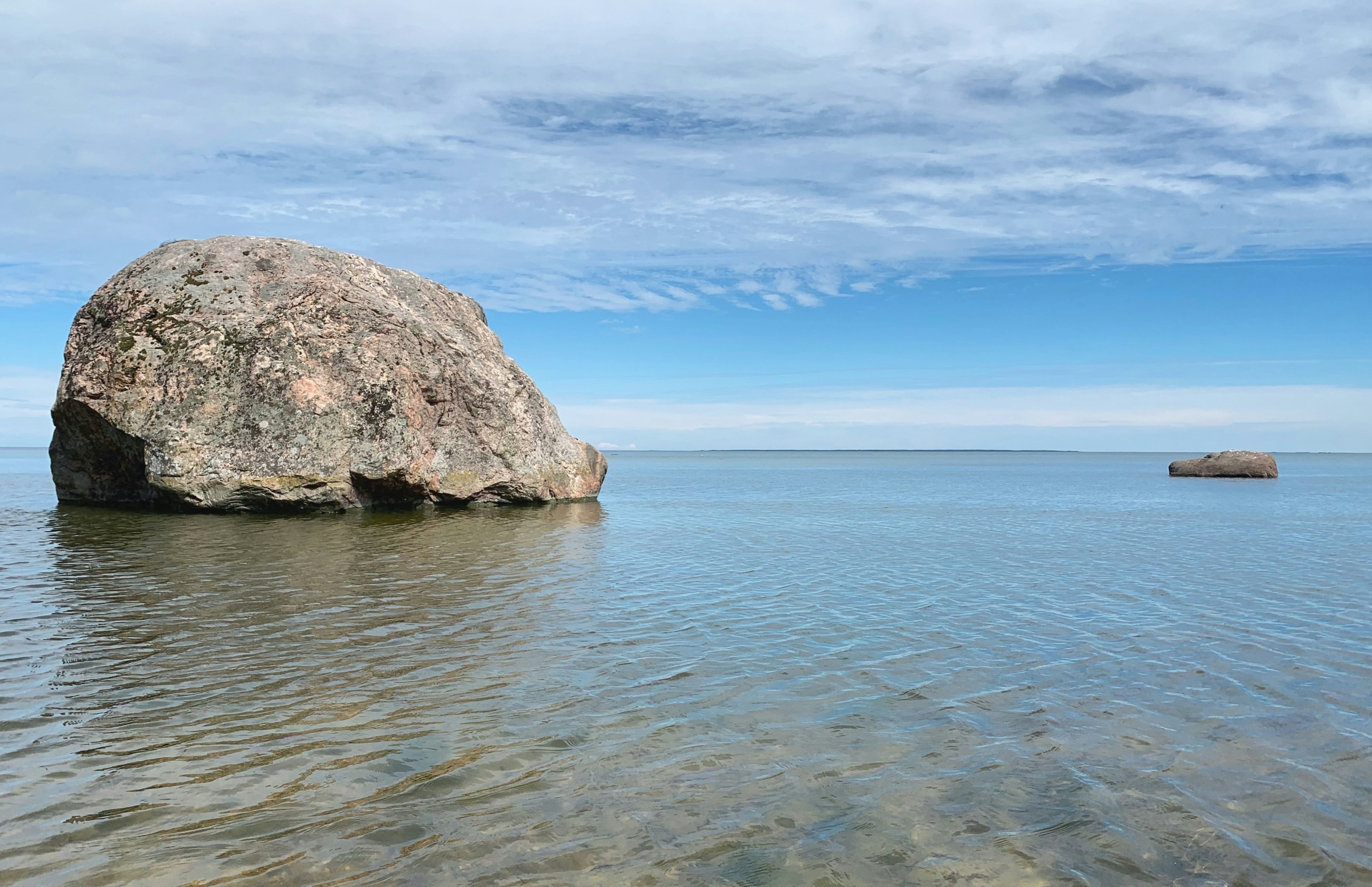 Seaside Sentinel: A Quiet Rock Puzzle at Low Tide