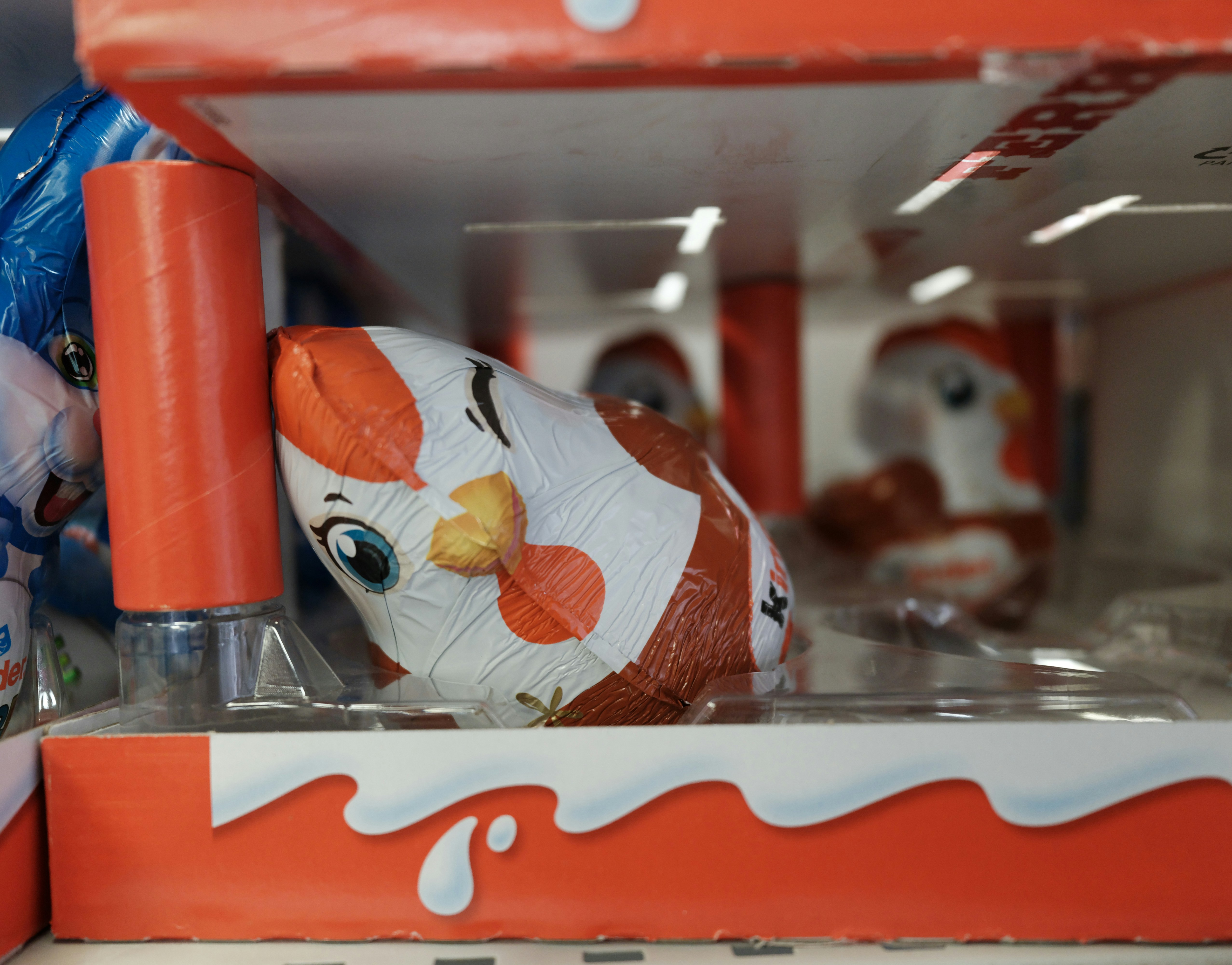 Candy-Stripe Mascot in Toy Shelf Swirl