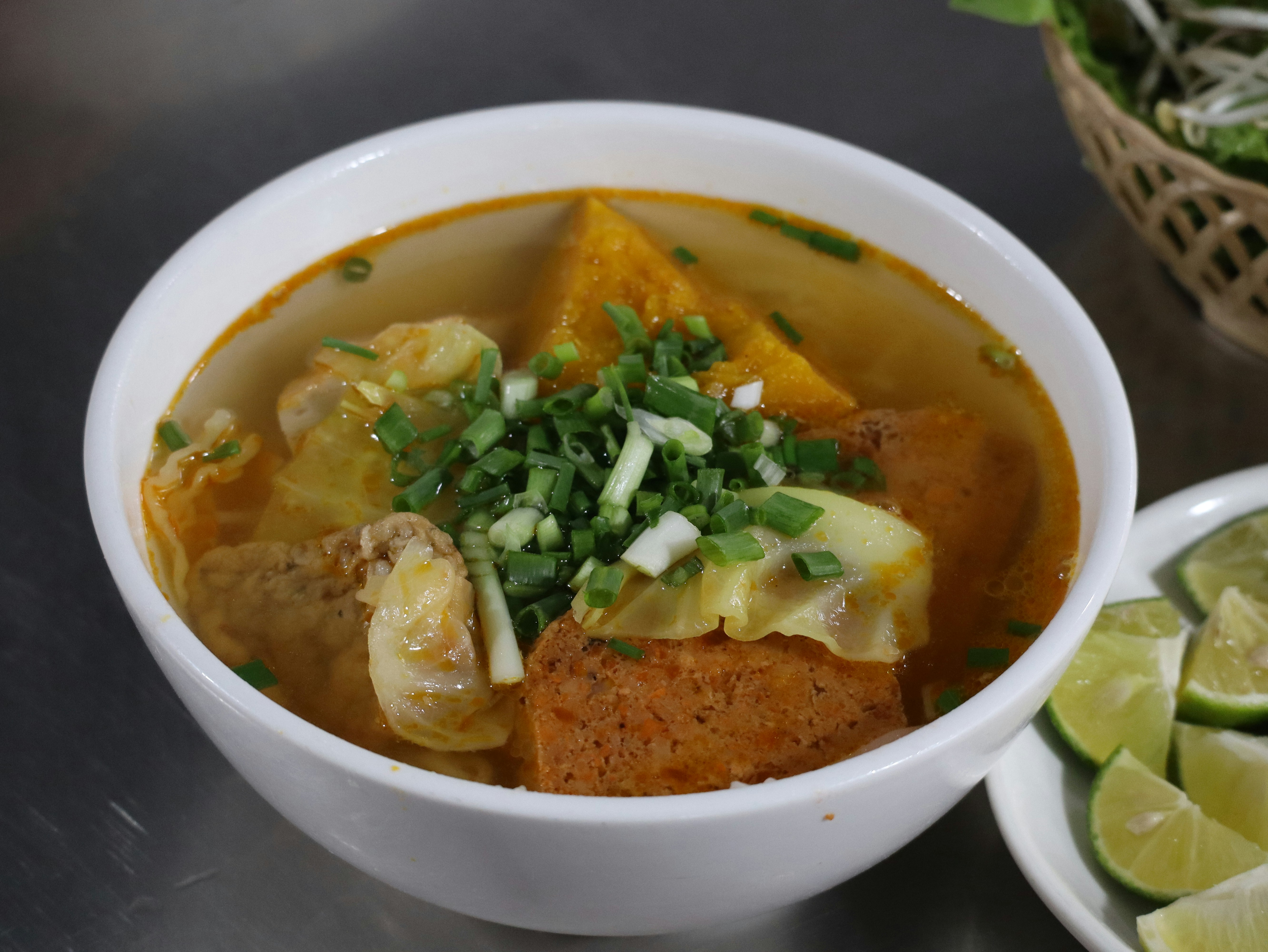 Citrus-Lemongrass Comfort: Tofu and Dumplings in Spiced Broth