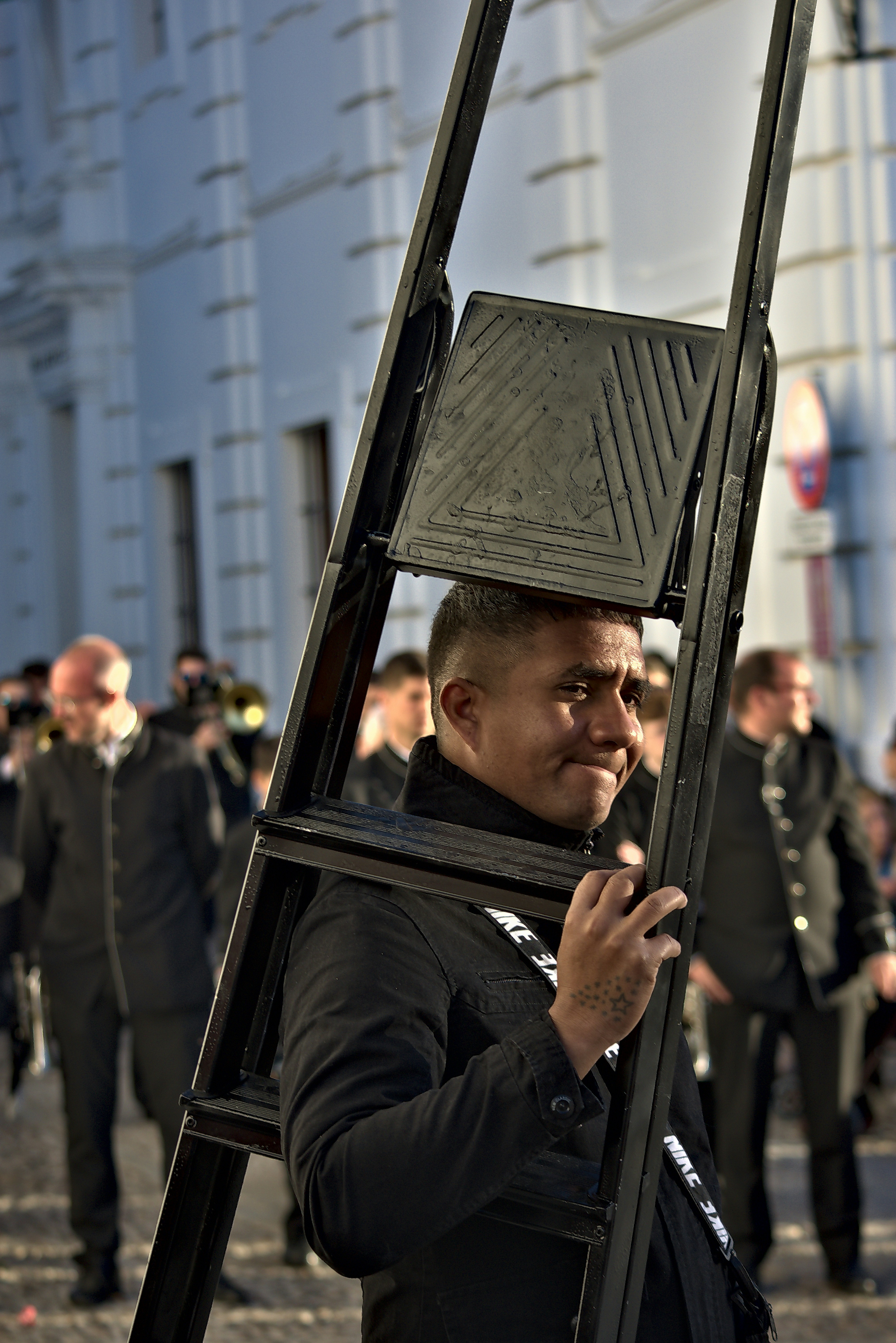Ladder of Determination: A Portrait Under A Steely Frame