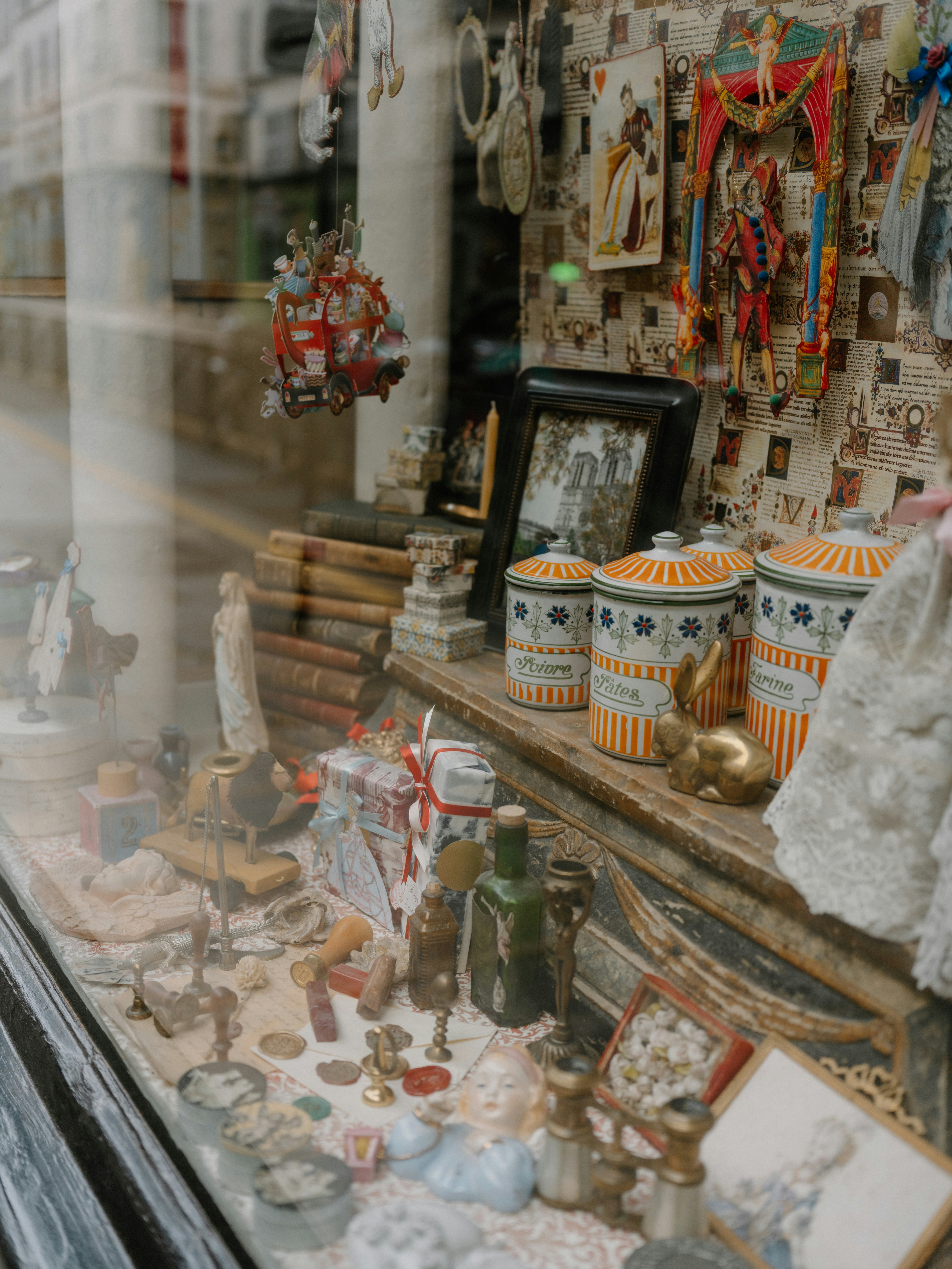 A Window of Treasures: Vintage Keepsakes in a Curious Shopfront