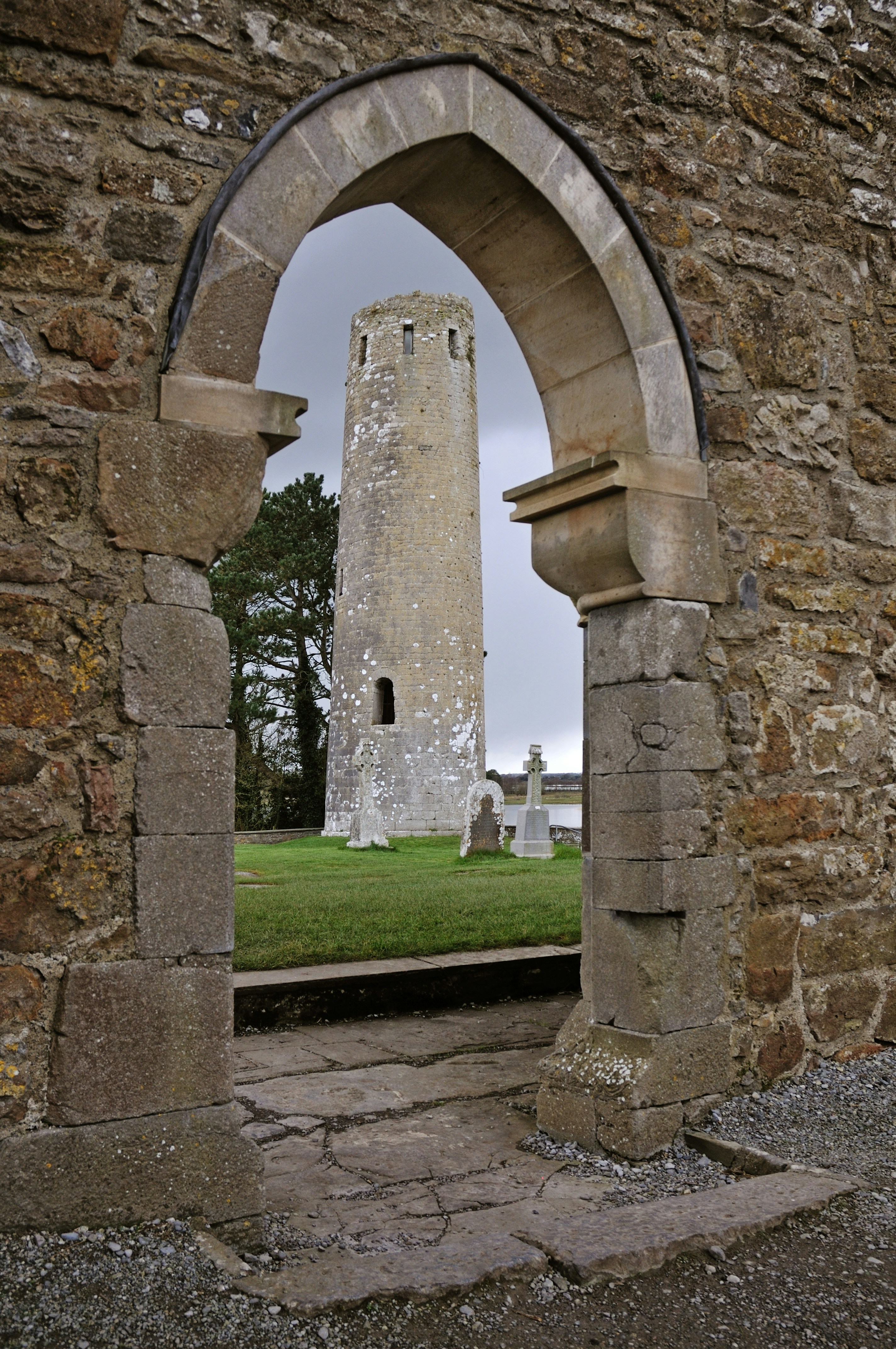 Through the Stone Arch to the Tower Beyond