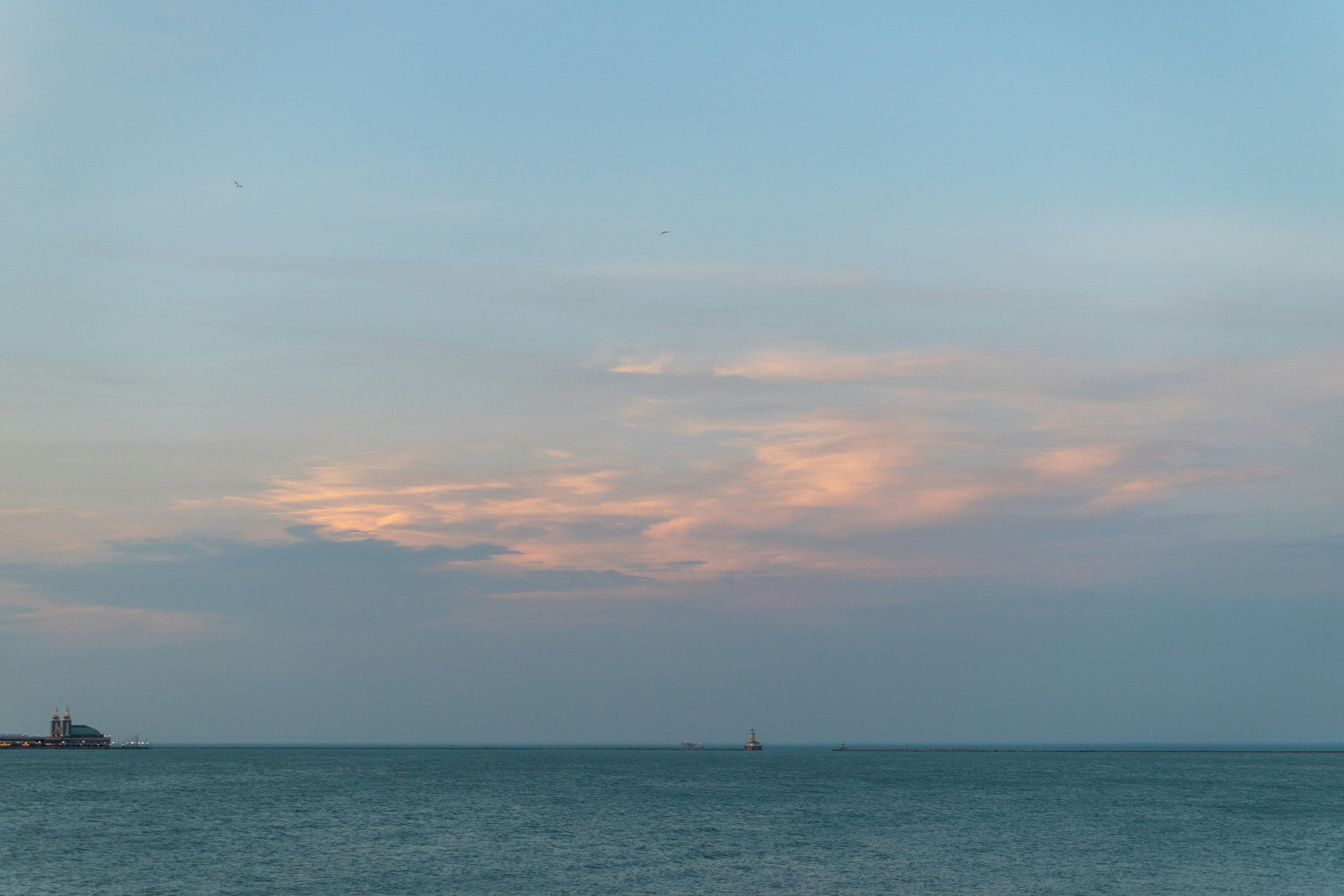 Quiet Horizon: A Coastal Calm at Dusk