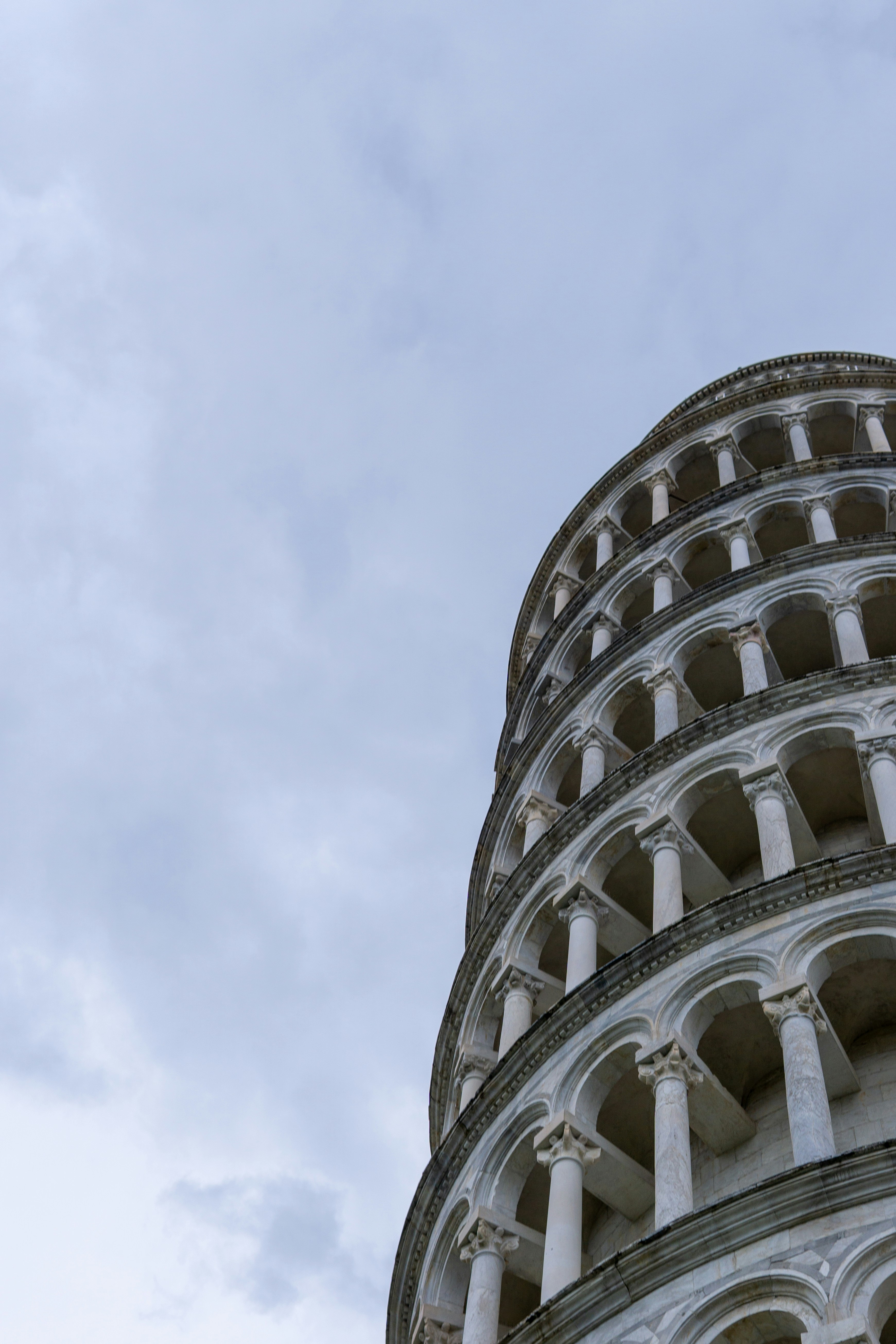 Leaning Grace: The Leaning Tower of Pisa Reaches for the Sky