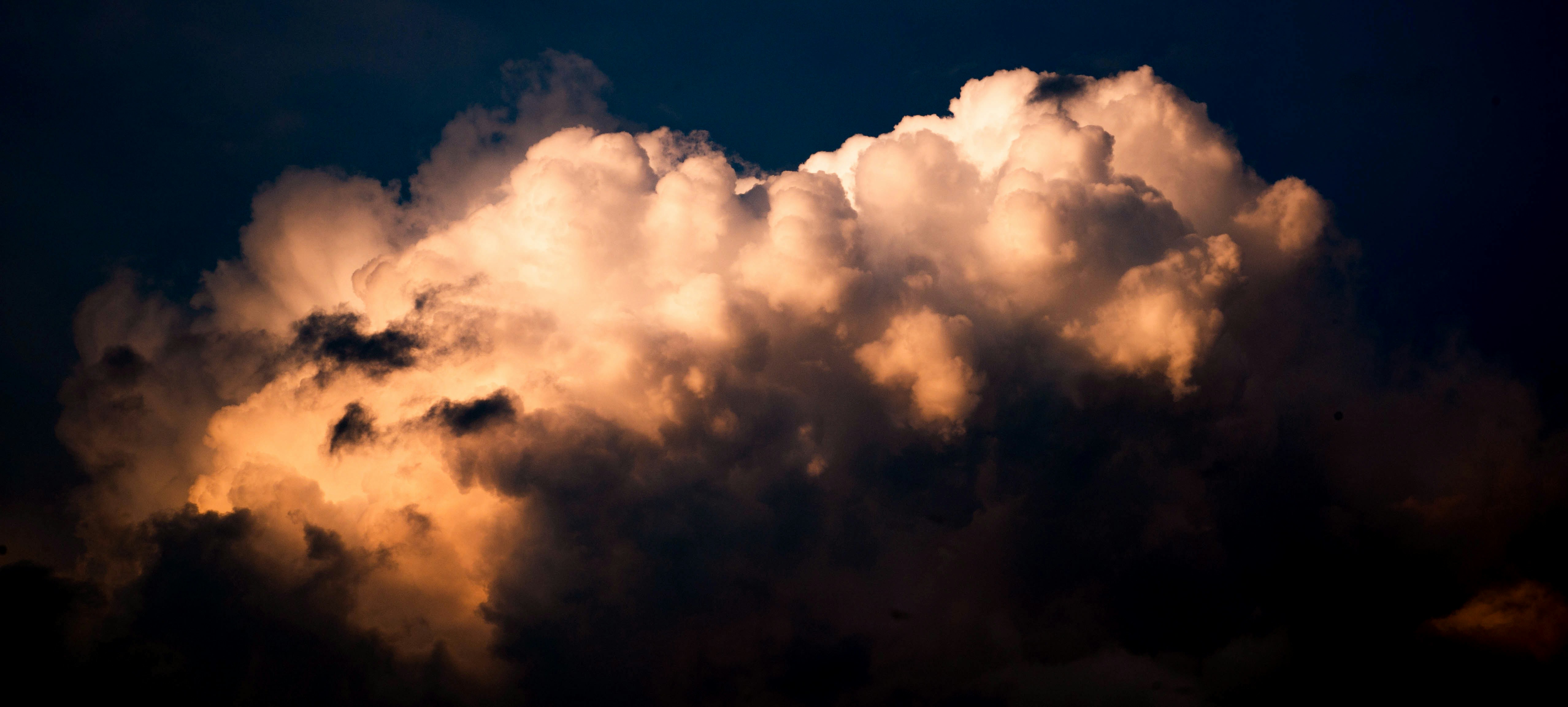 Midnight Conflagration: A Sky of Quiet Fire
