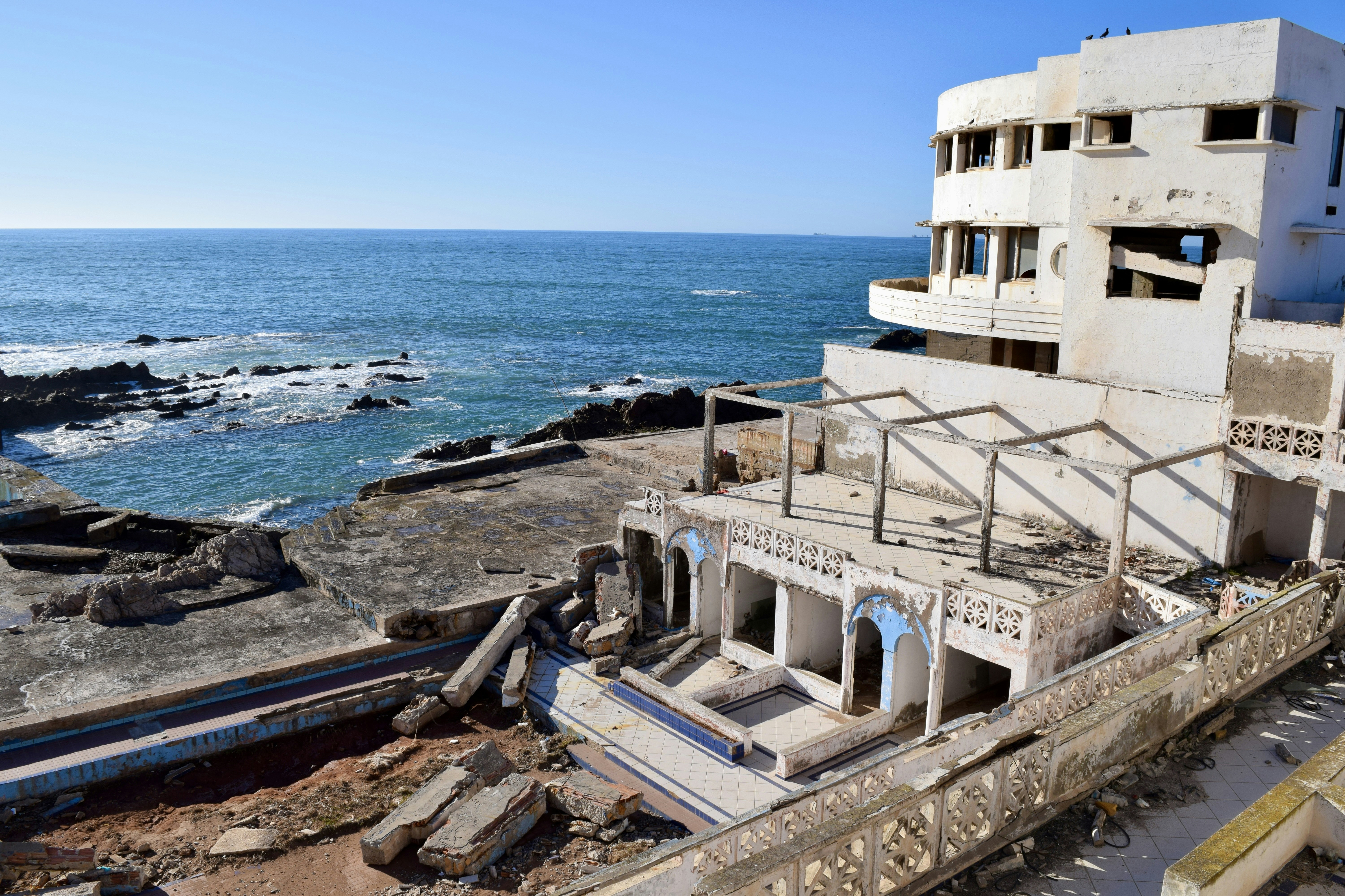 Crumbled Terrace by the Roaring Atlantic