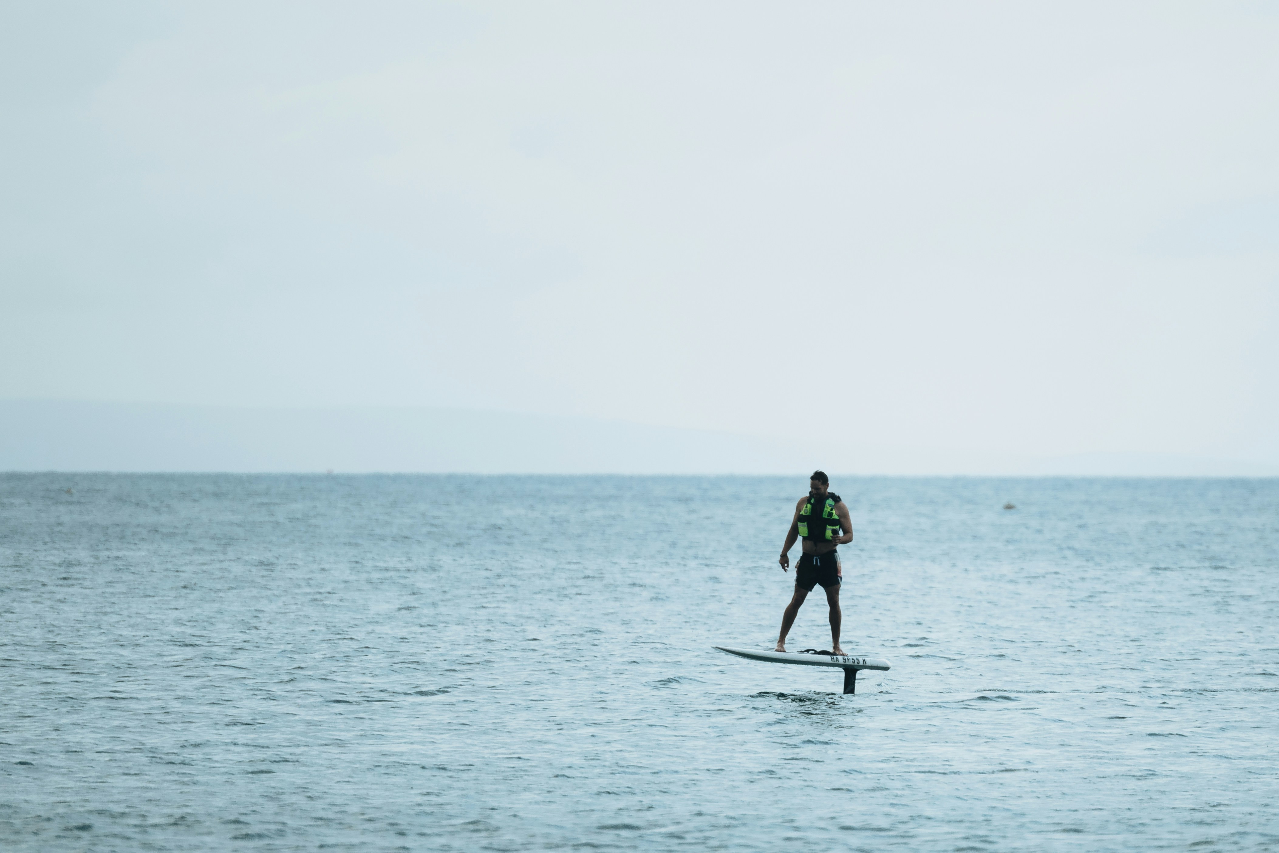Hovering Solitude: Rider in Azure Quiet