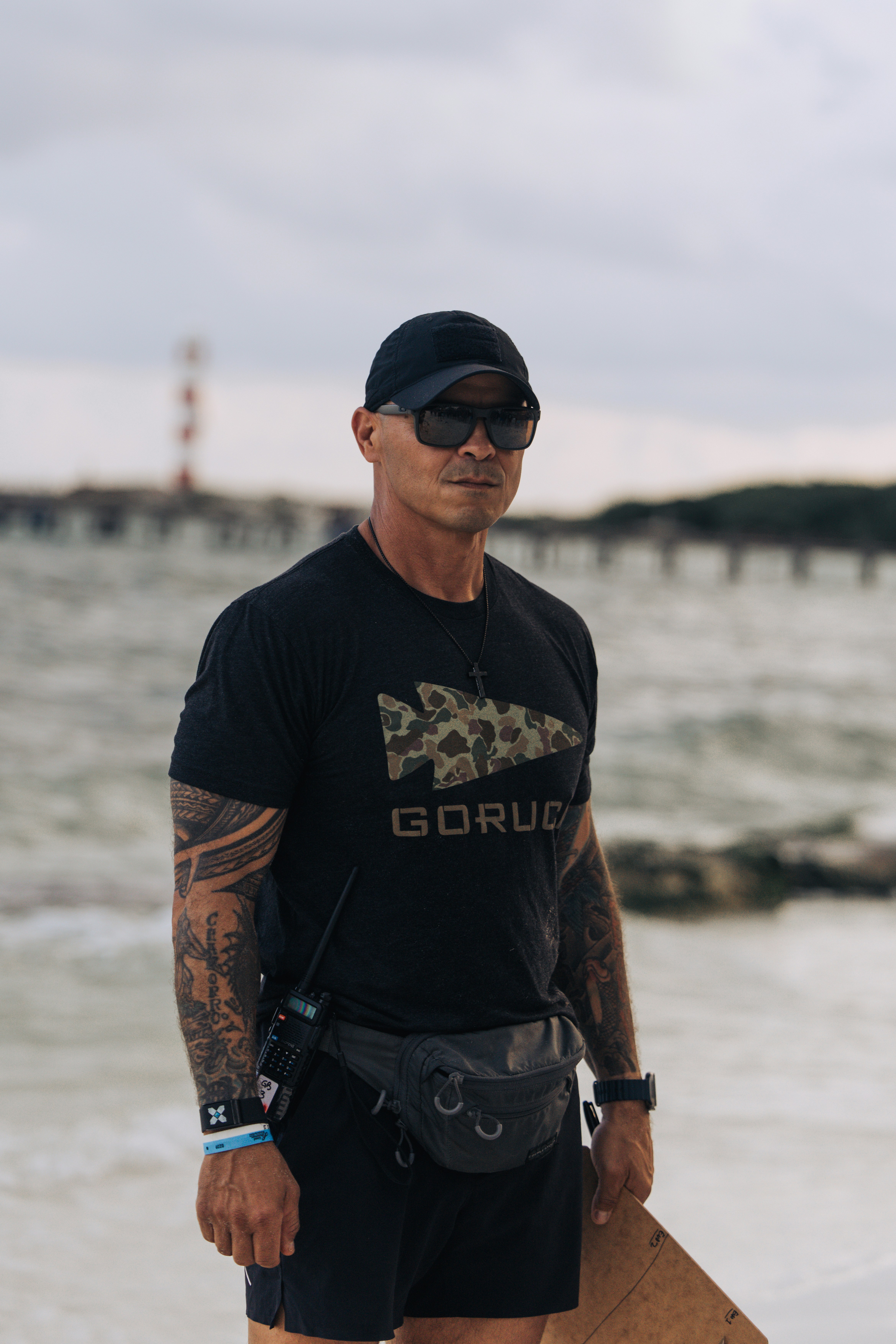 Shadowed Confidence by the Shore