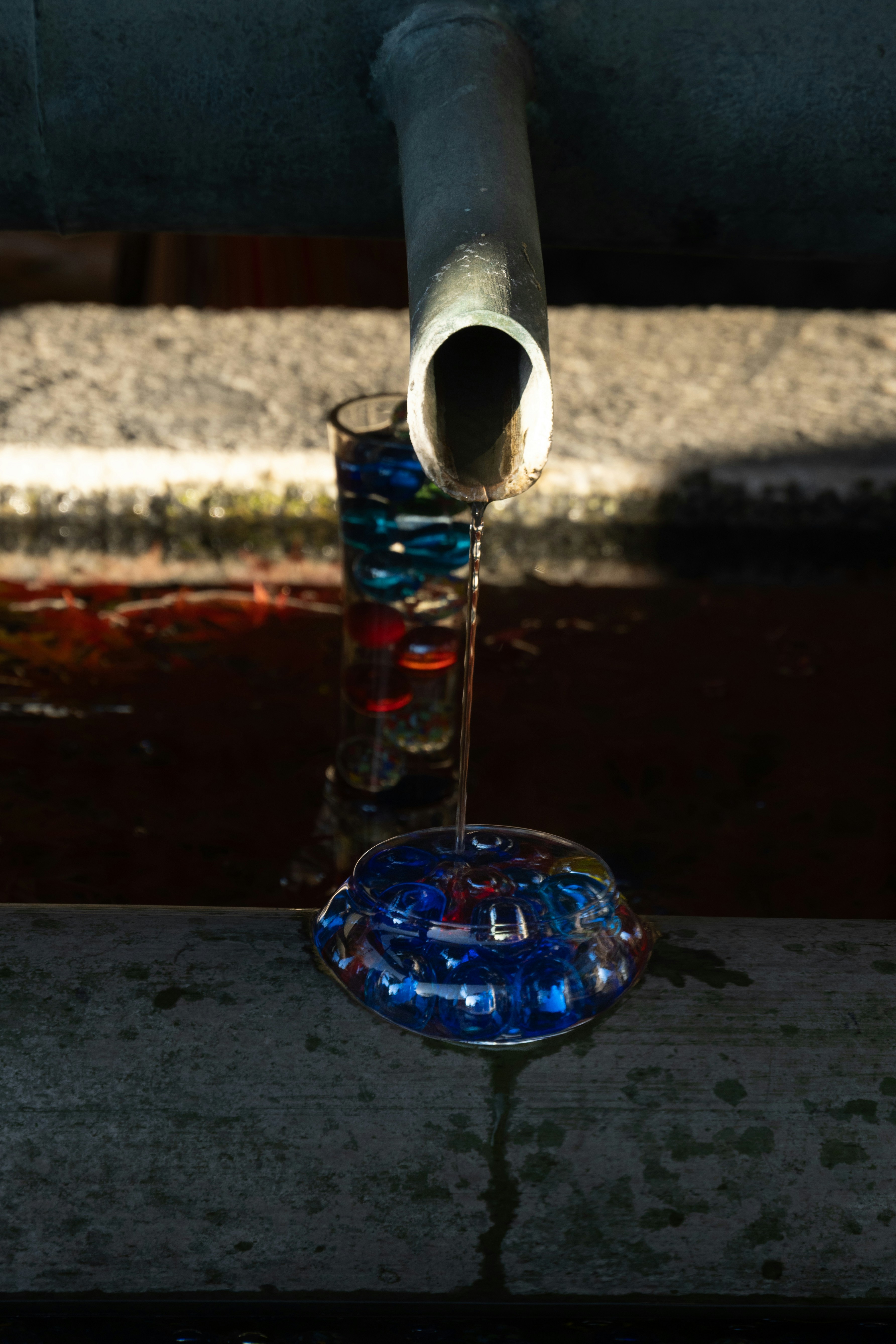 Liquid Prism: The Last Drop of Blue Glass