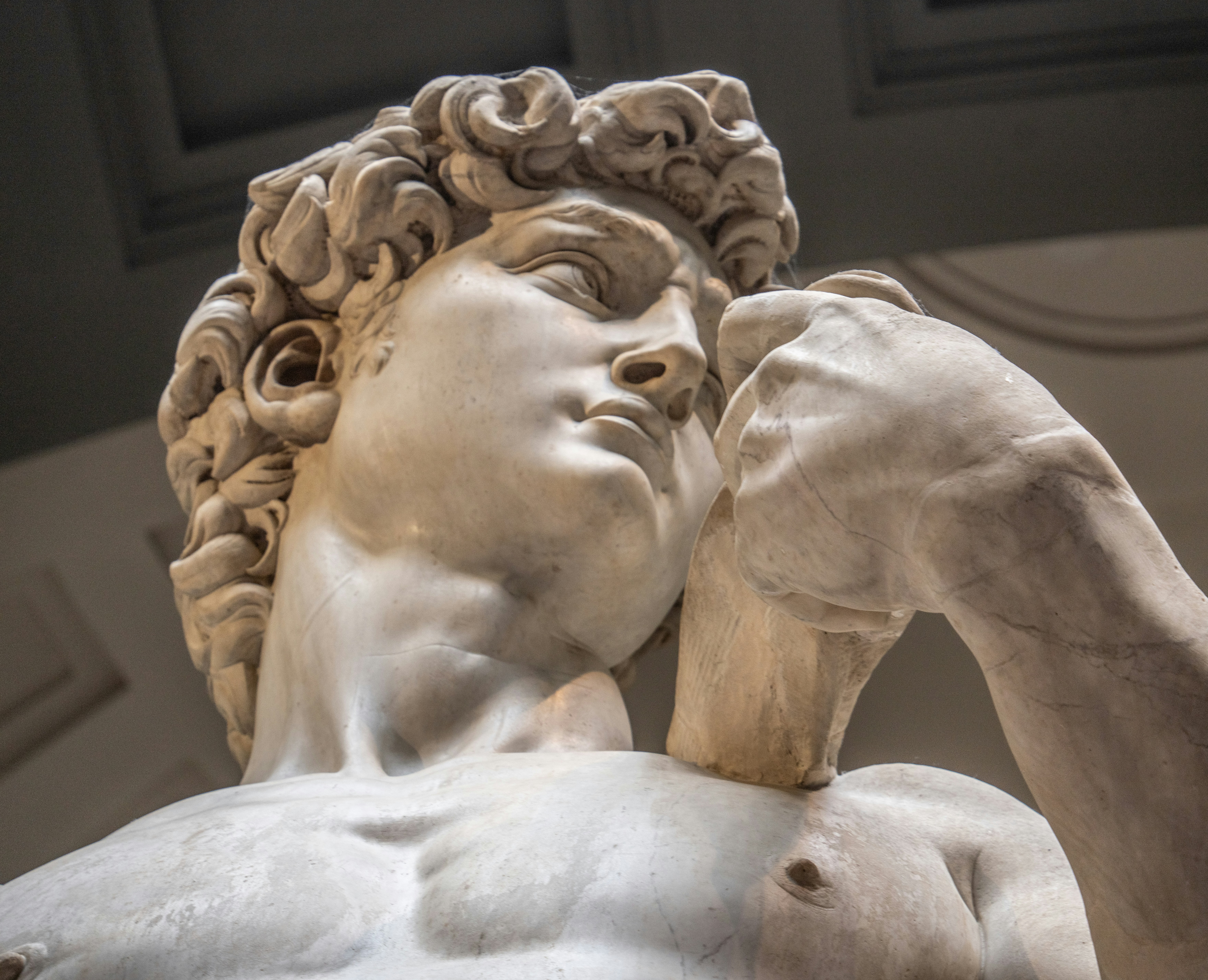 Marble Contemplation: A Renaissance Statuary Portrait