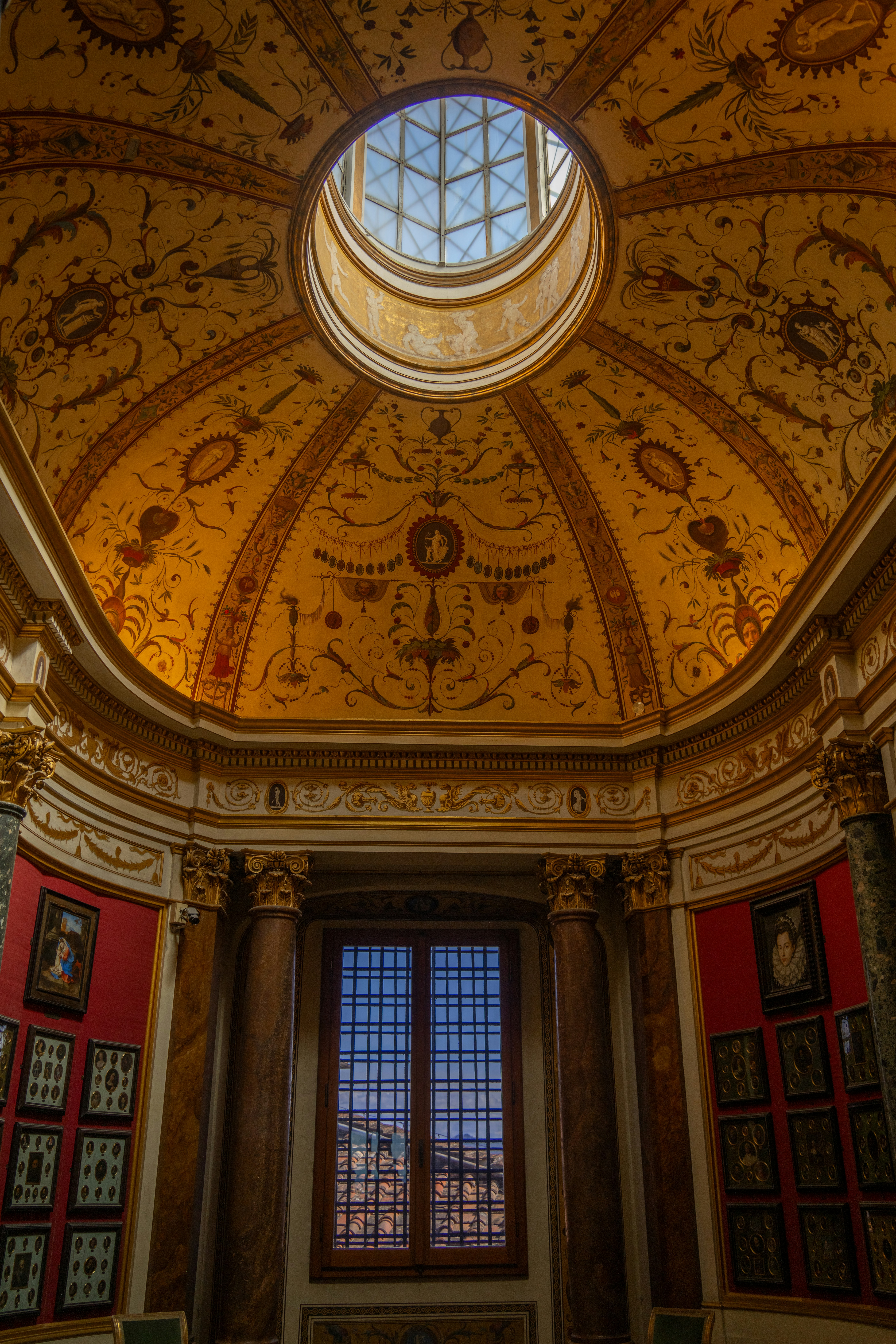 Golden Dome Echoes: A Hallway of Painted Splendor