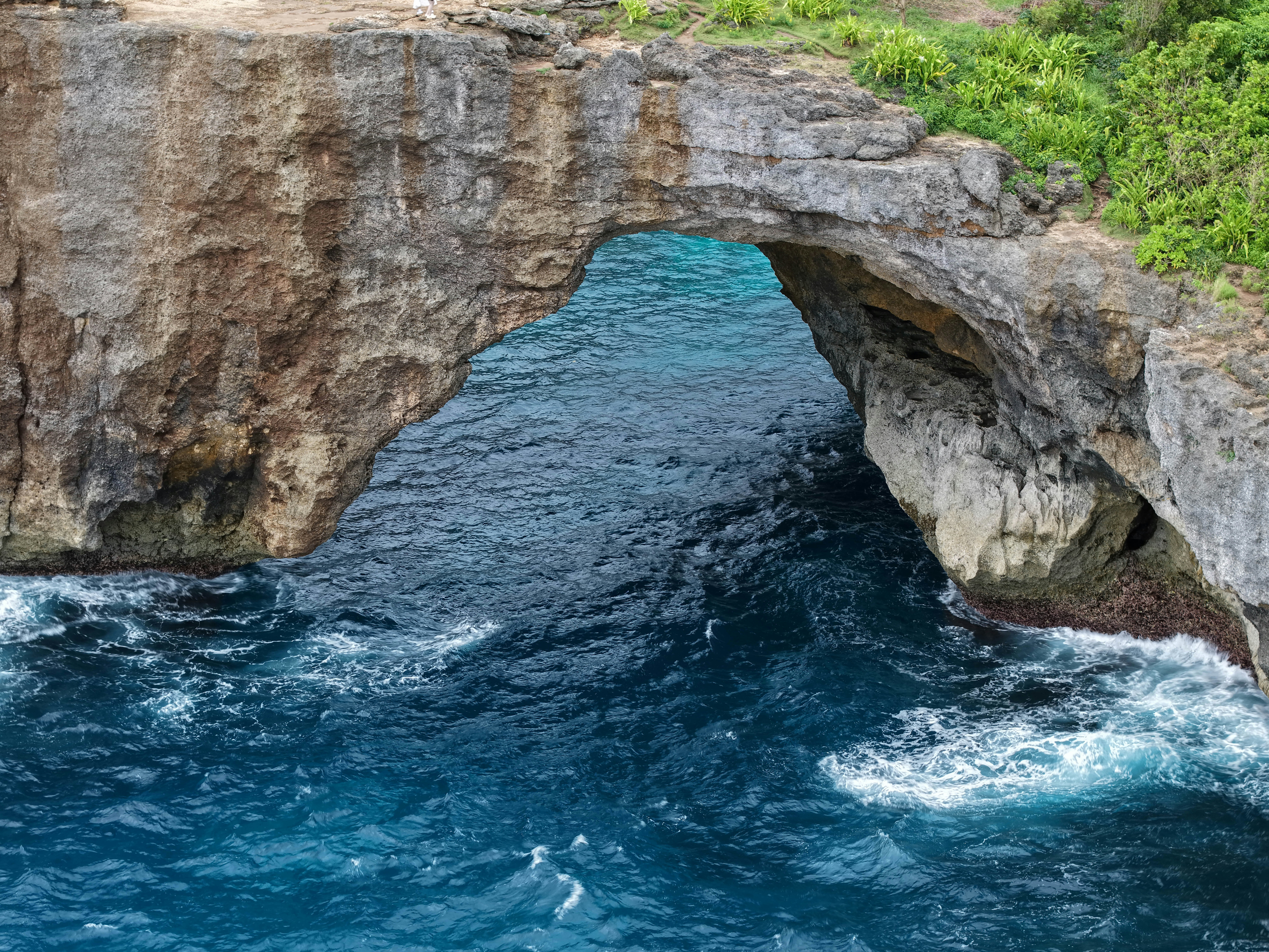 Sea Arch Over Turquoise Cavern