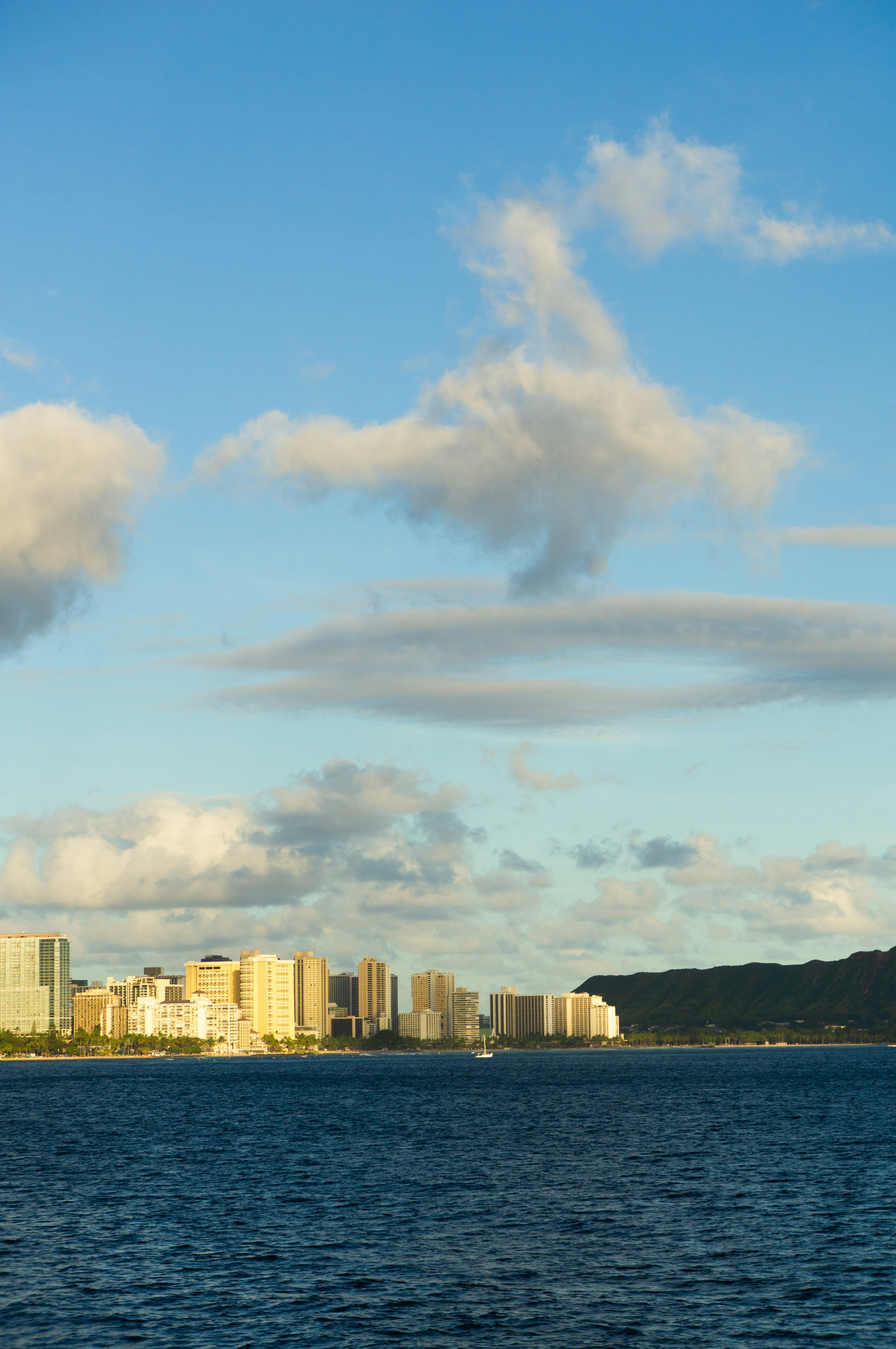 Coastal Skyline Under A Quiet Afternoon Sky