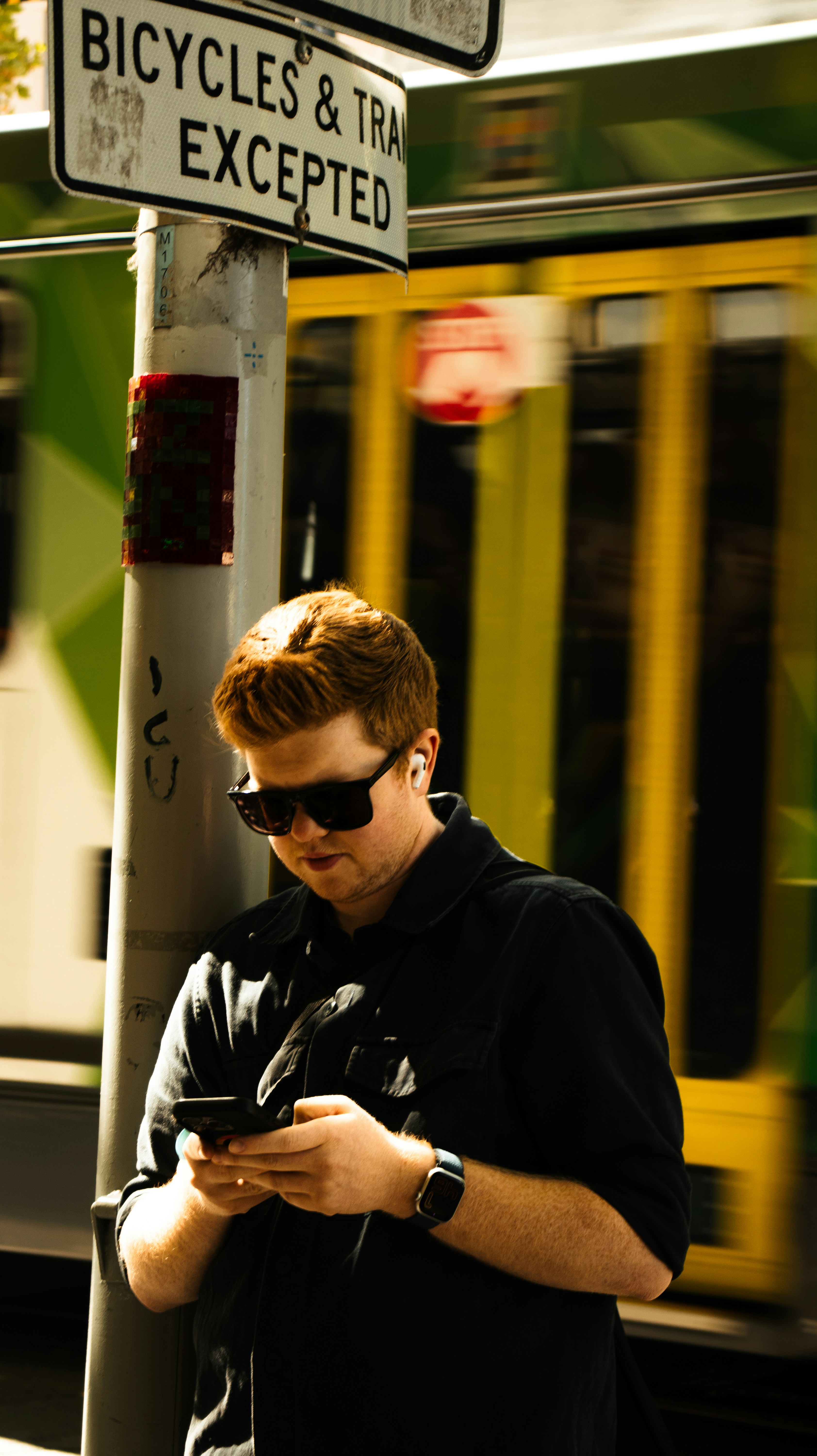 hes just on his phone what else can I say