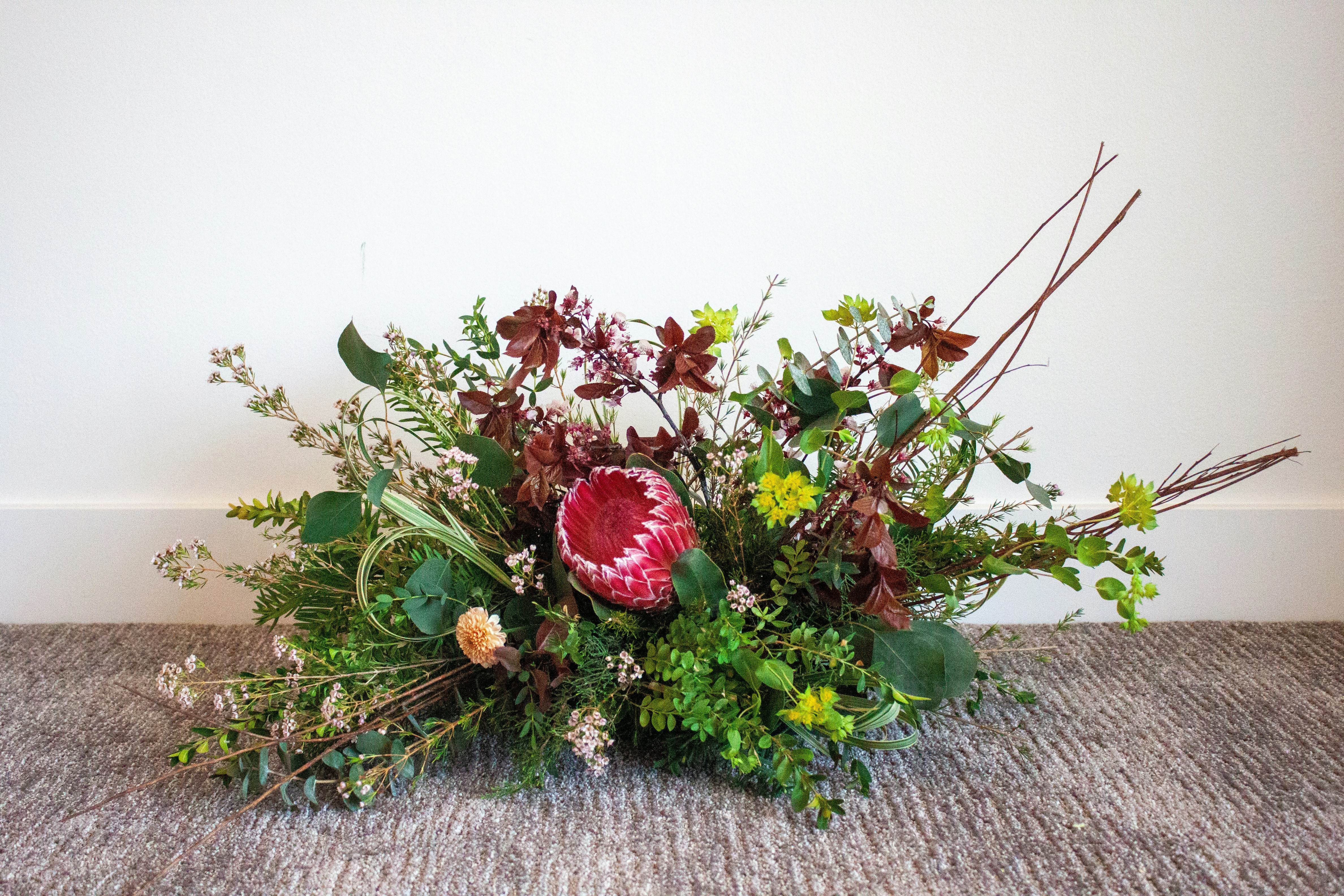Petals on the Floor: A Low Bouquet Cascade