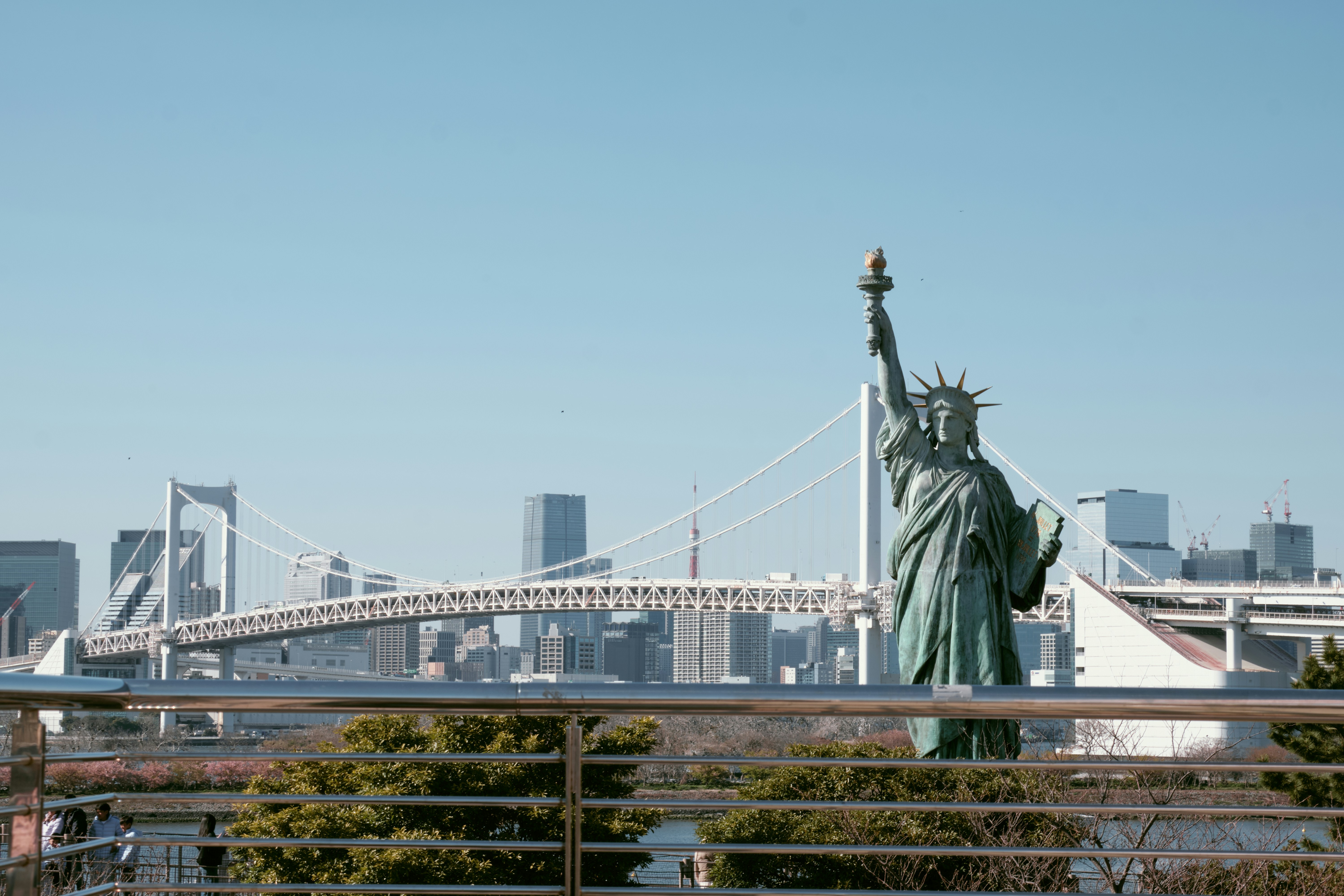 Statue, Skyline, and Suspension Bridge: A City Portrait