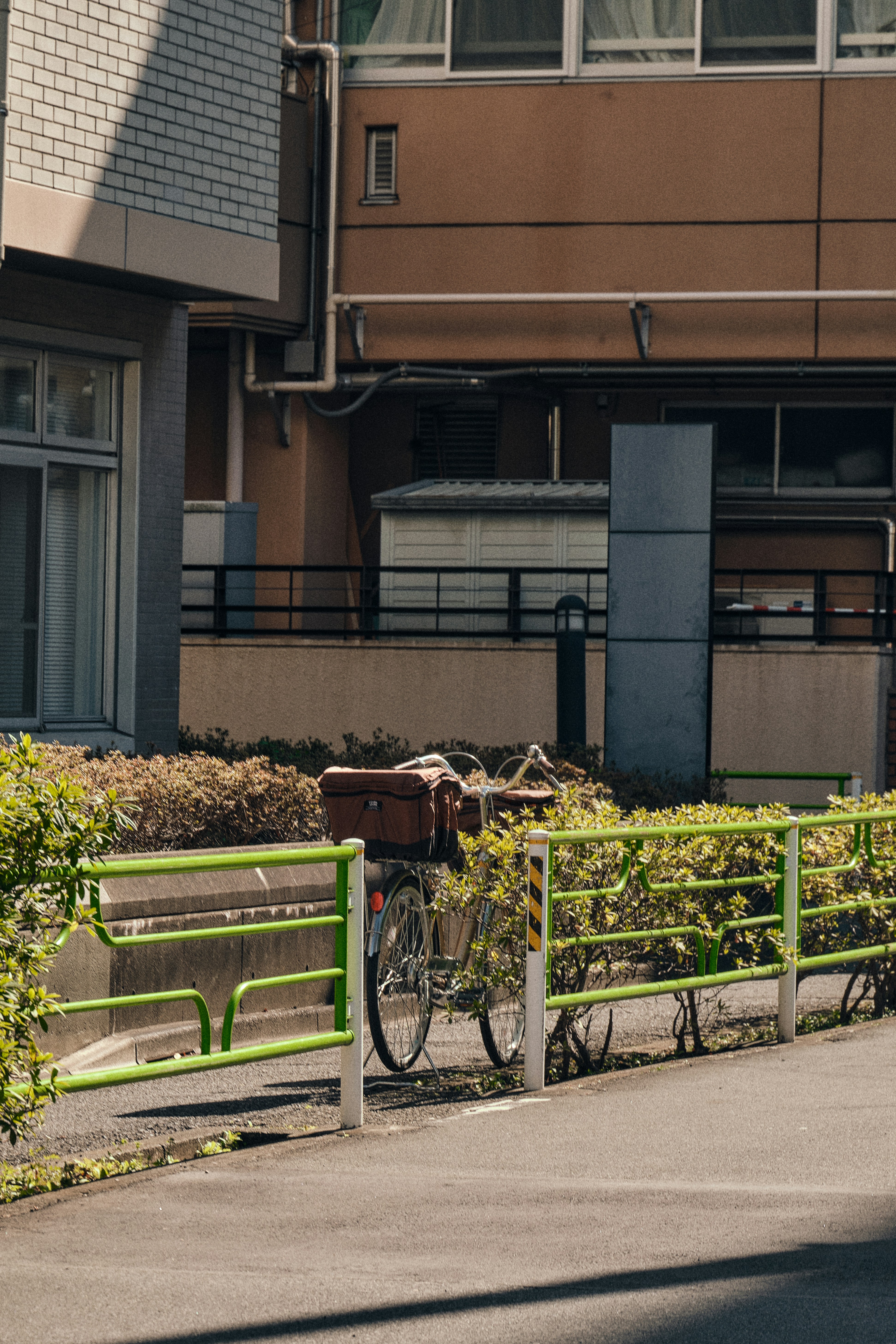A Quiet Bicycle Courtyard In Soft Autumn Light