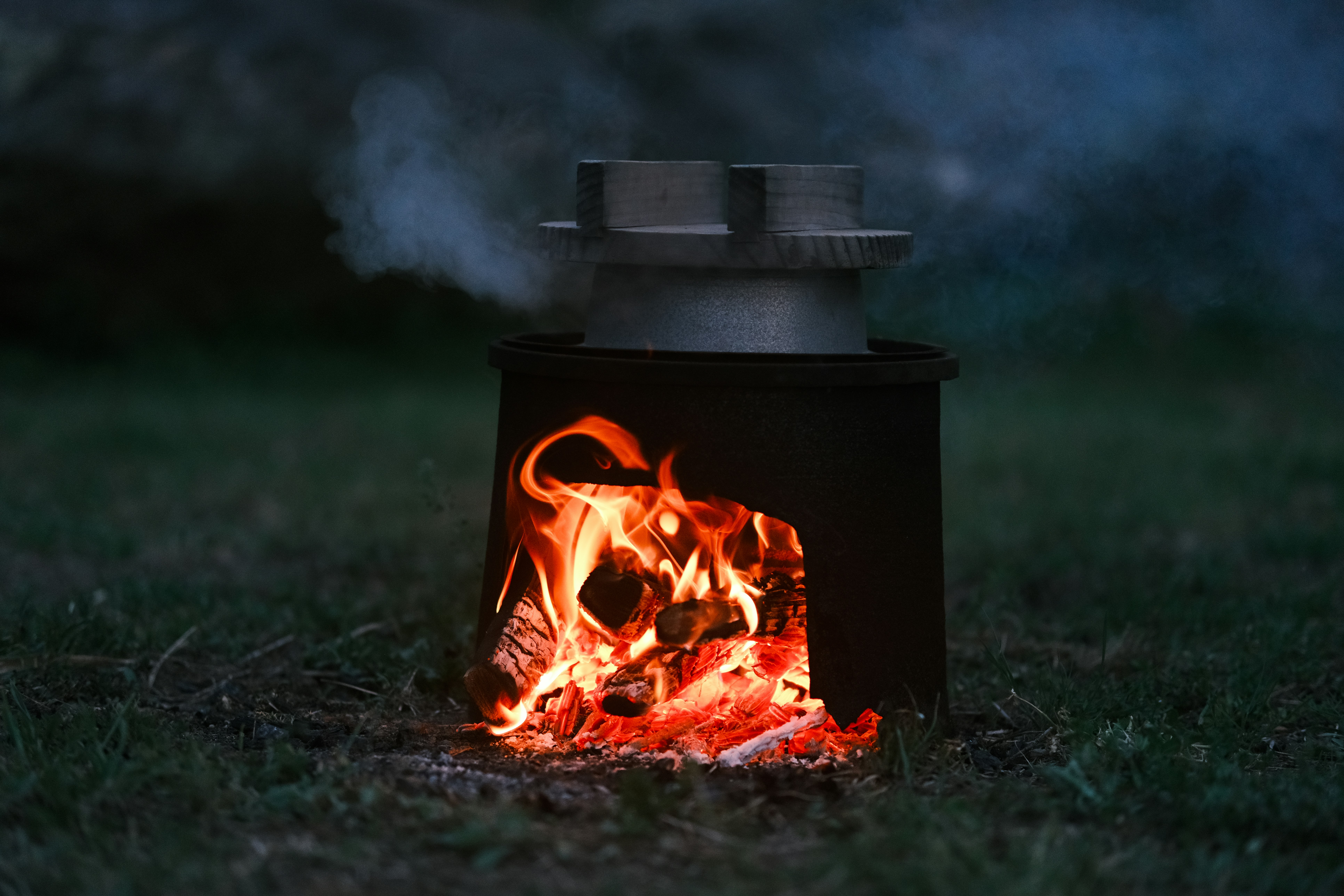Ember Wisp: A Portable Stove at Dusk