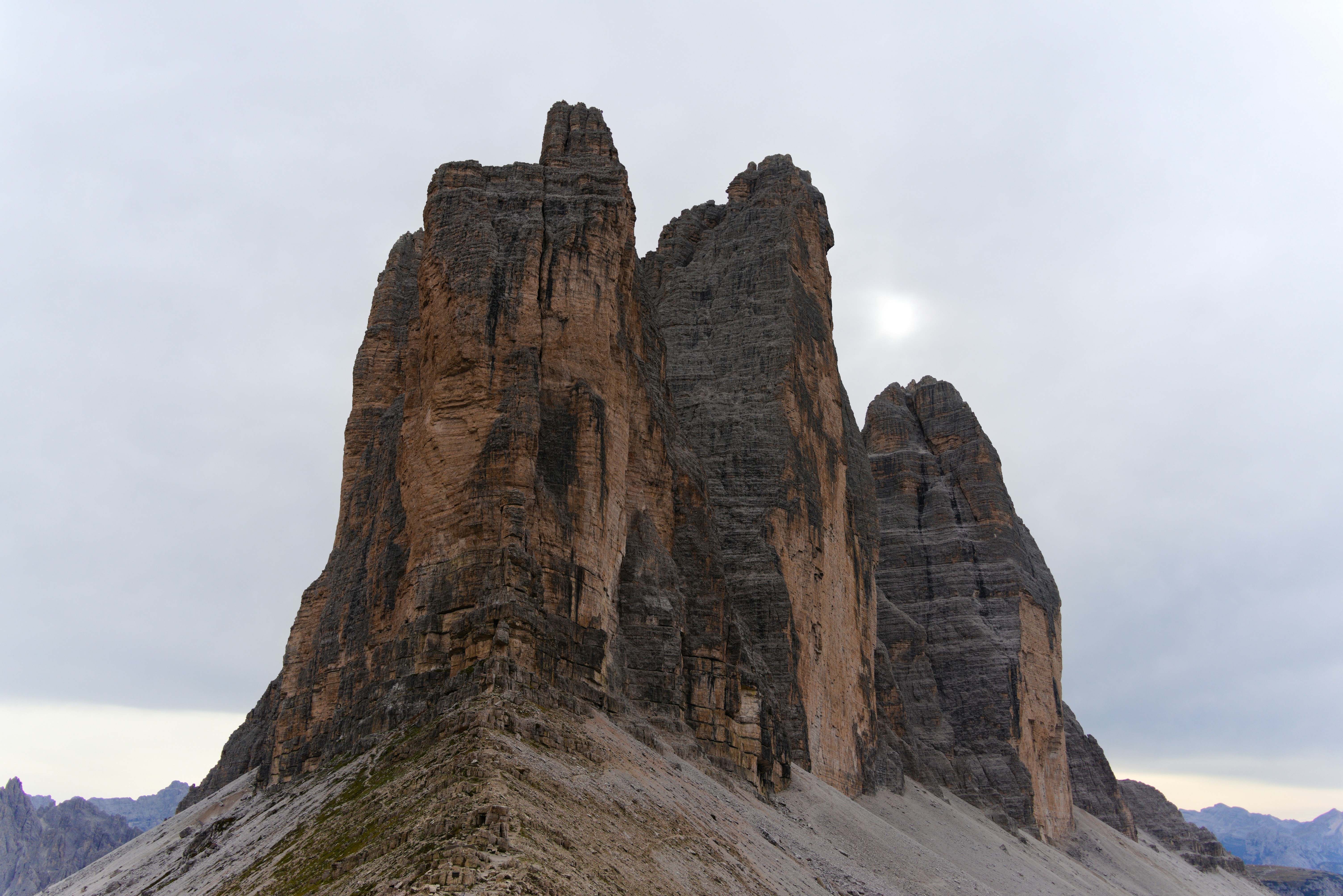 Twin Spires at Dusk: Monoliths Among the Dust