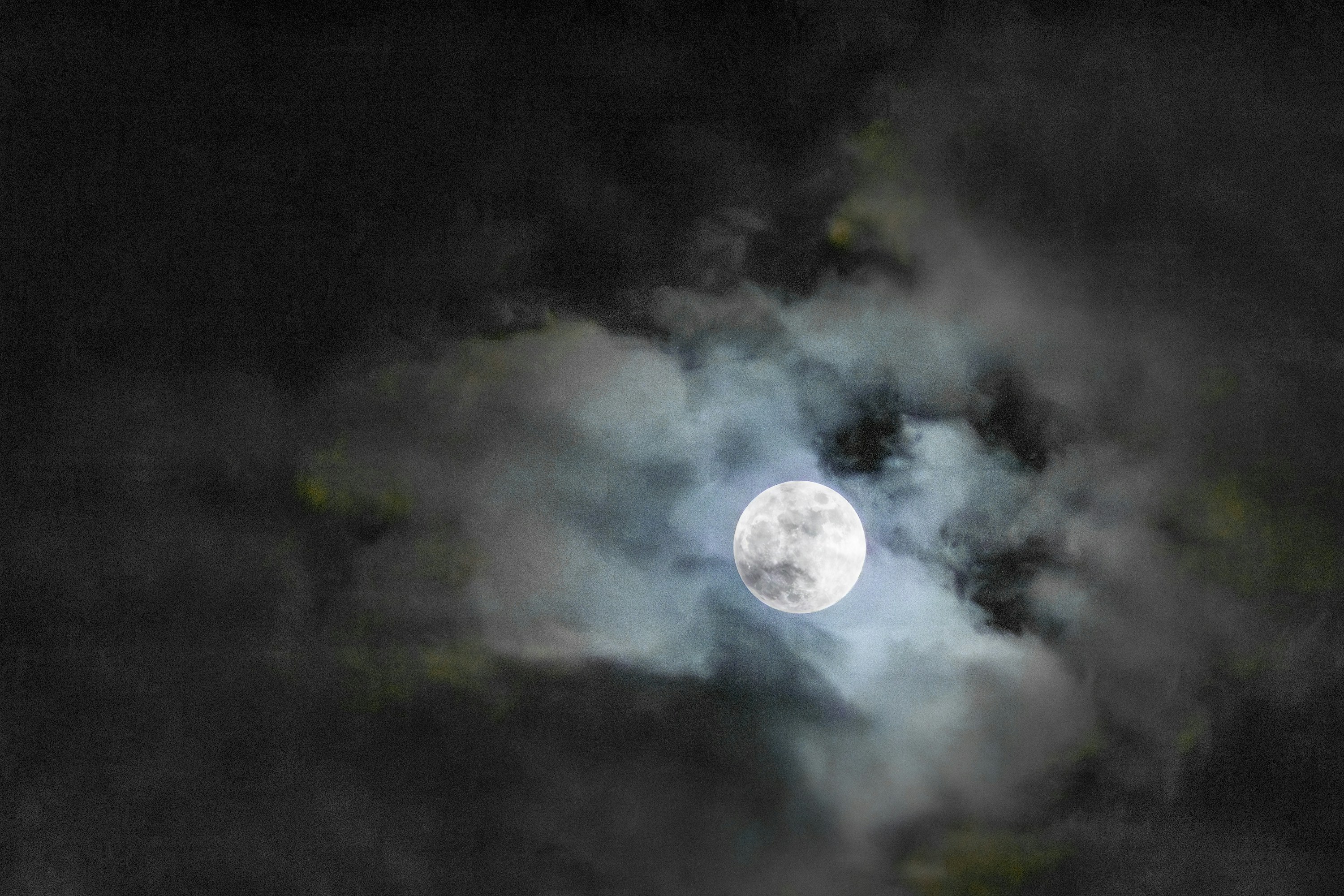 Moonlit Break in the Clouds