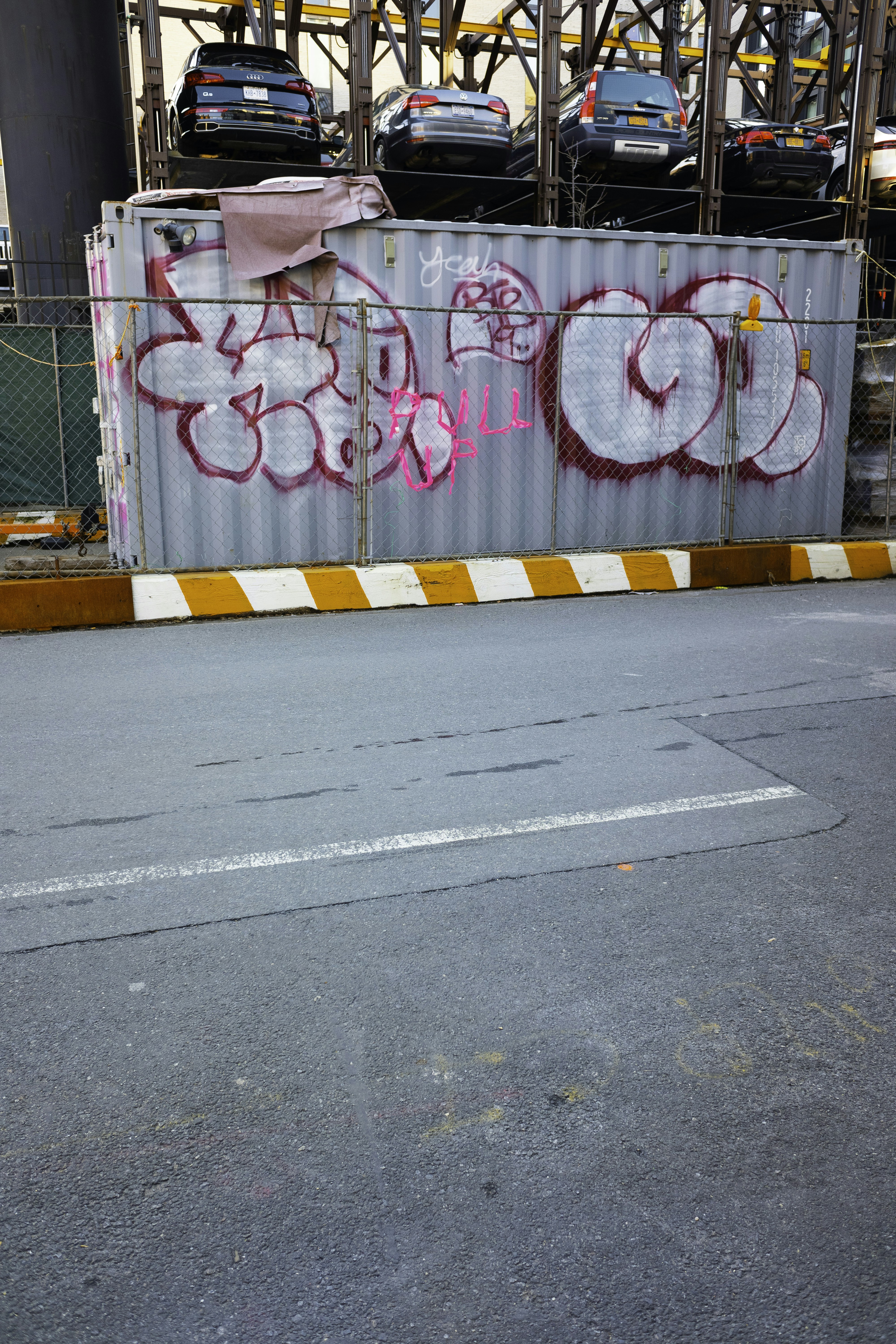 Graffiti Terrace over a Graffiti-Coated Container