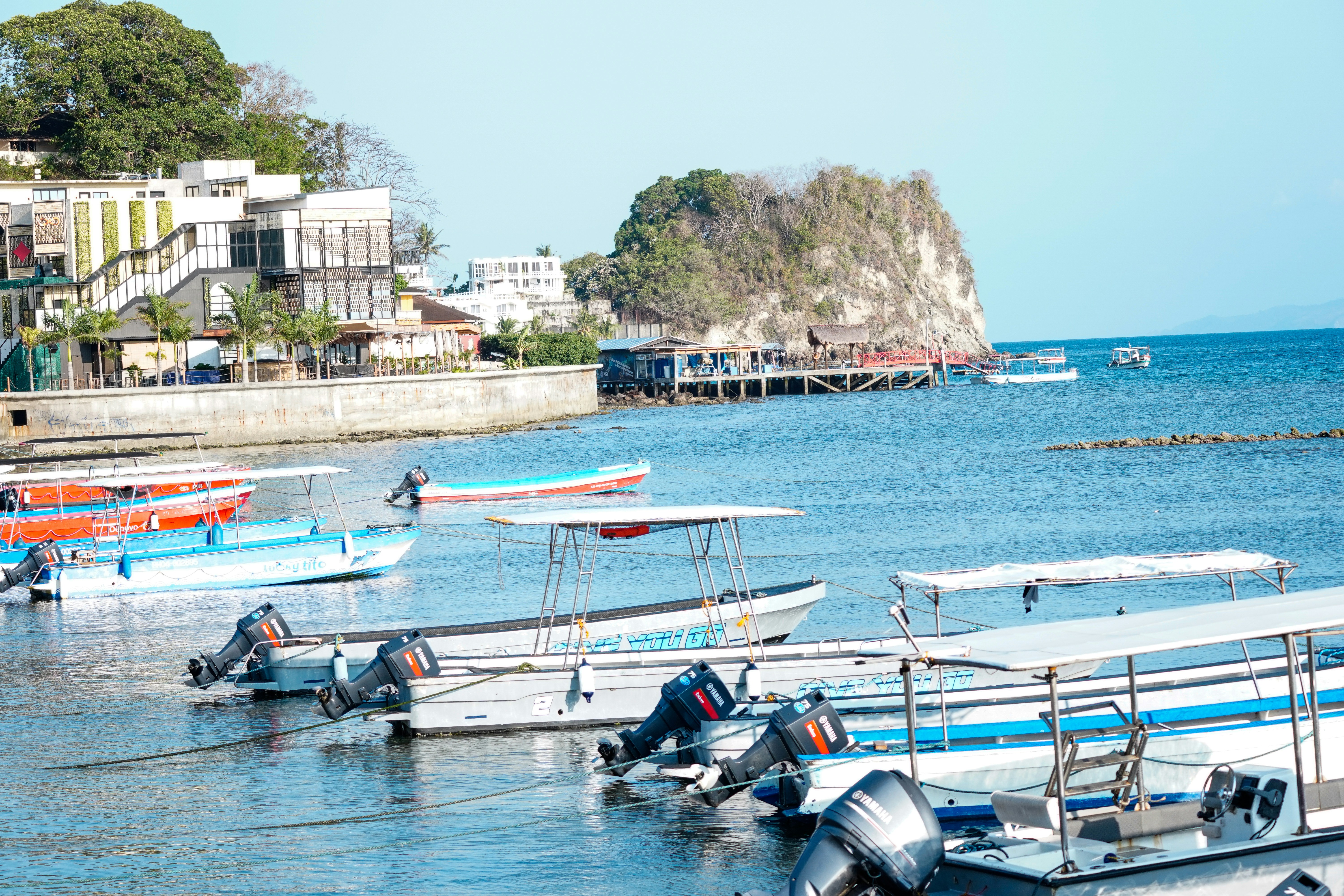 Harbor Boats at Sunlit Pier