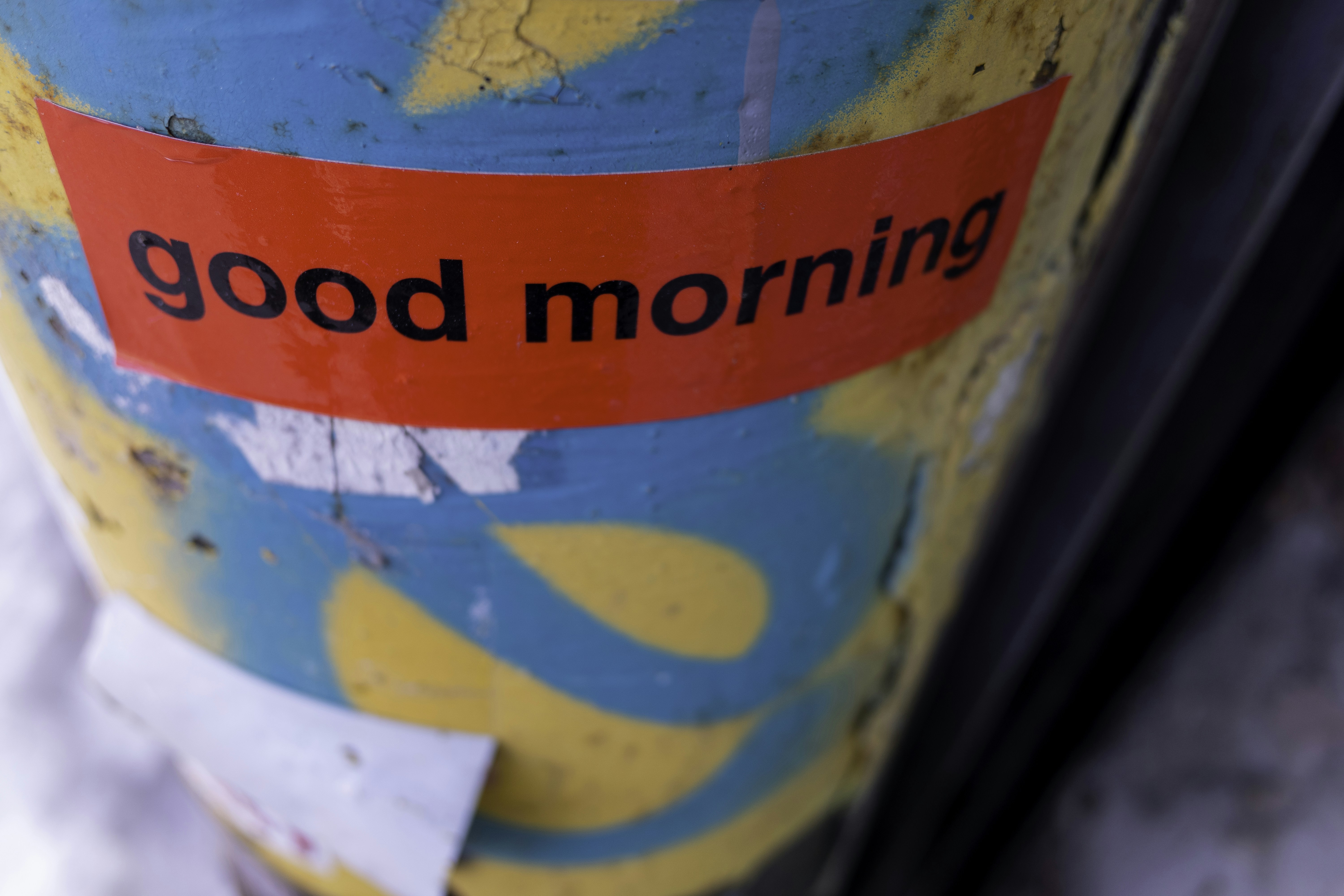 Morning Message in Neon Colors