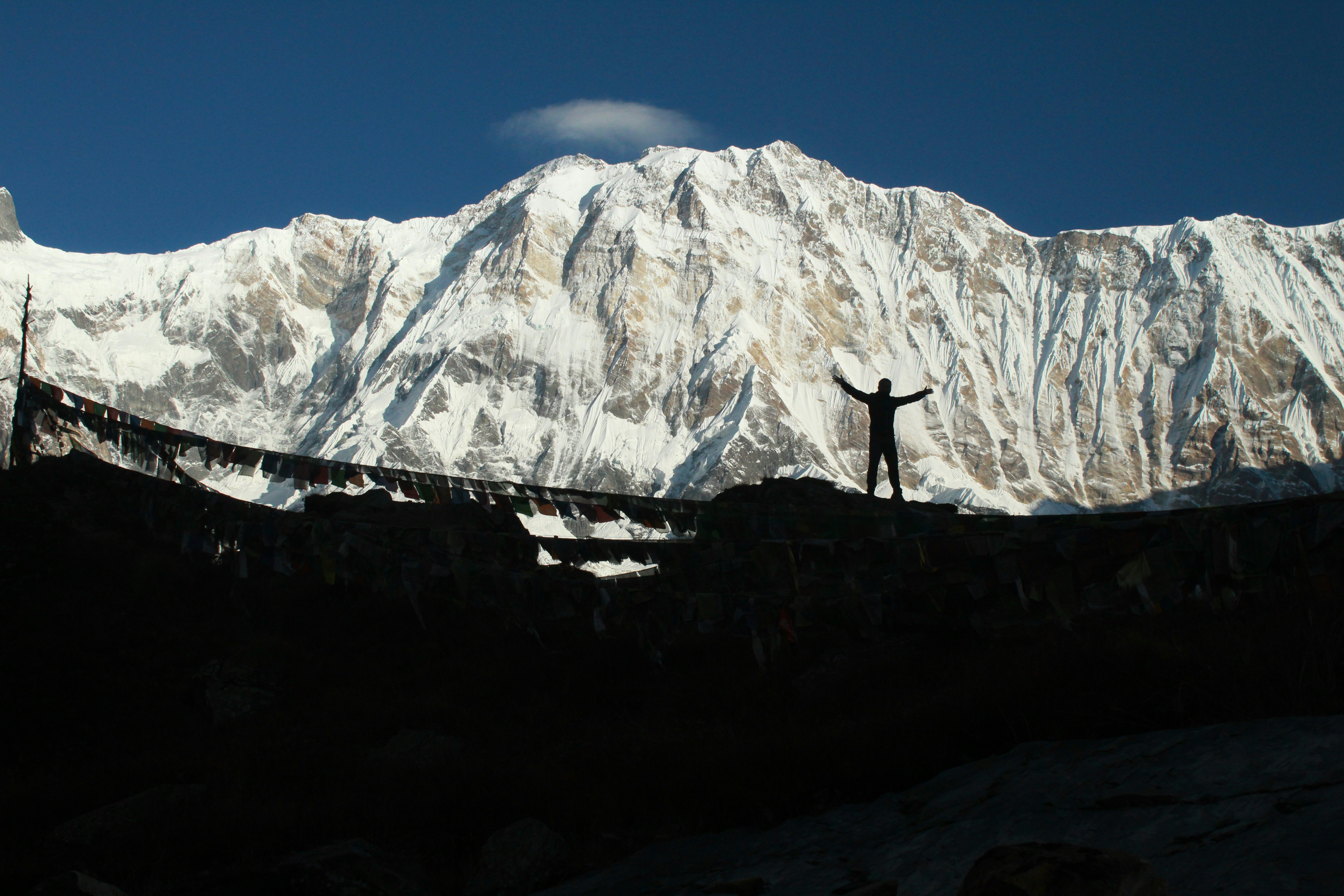 Silhouette at the Snowbound Crest