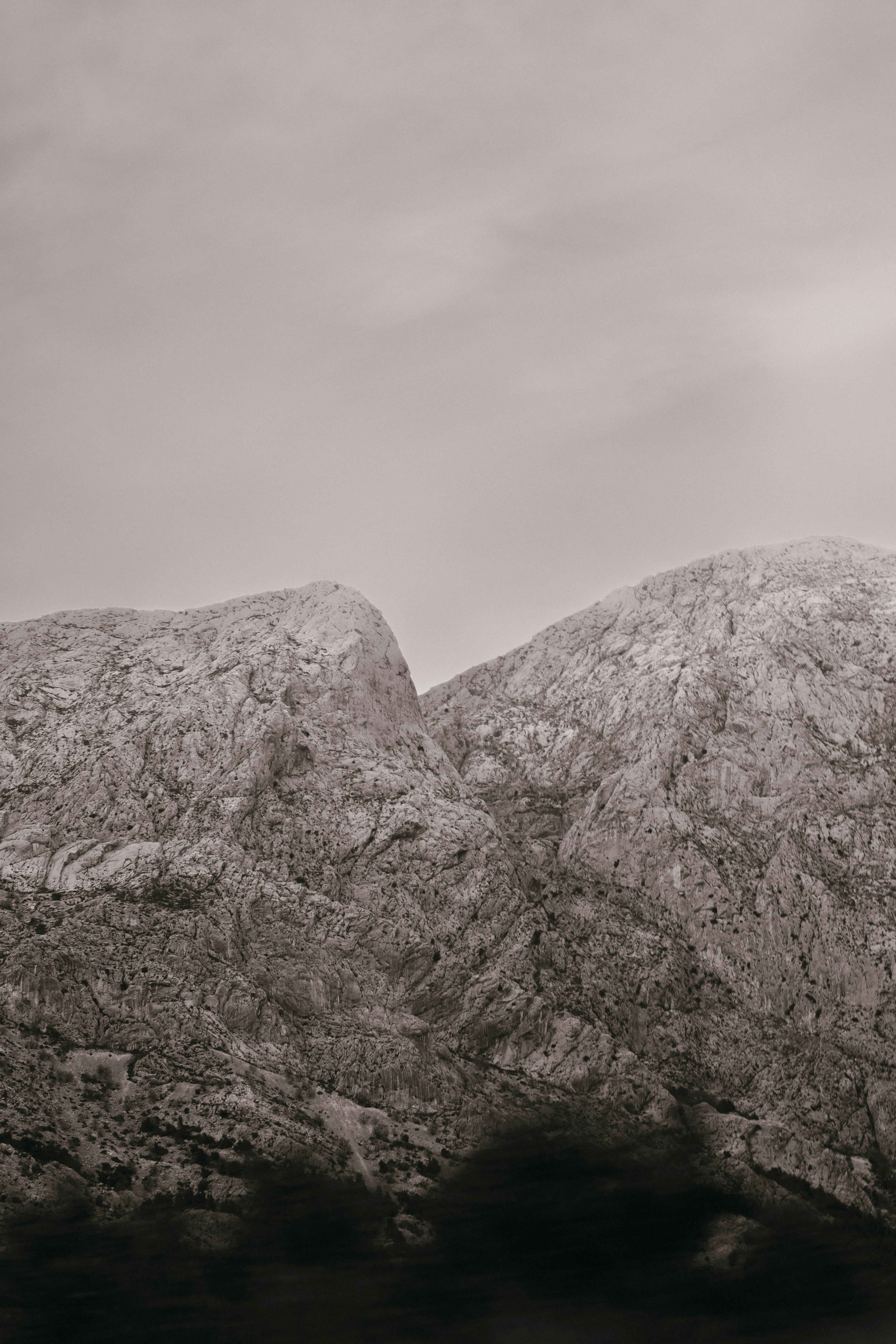 Rugged Peaks beneath a Quiet Sky