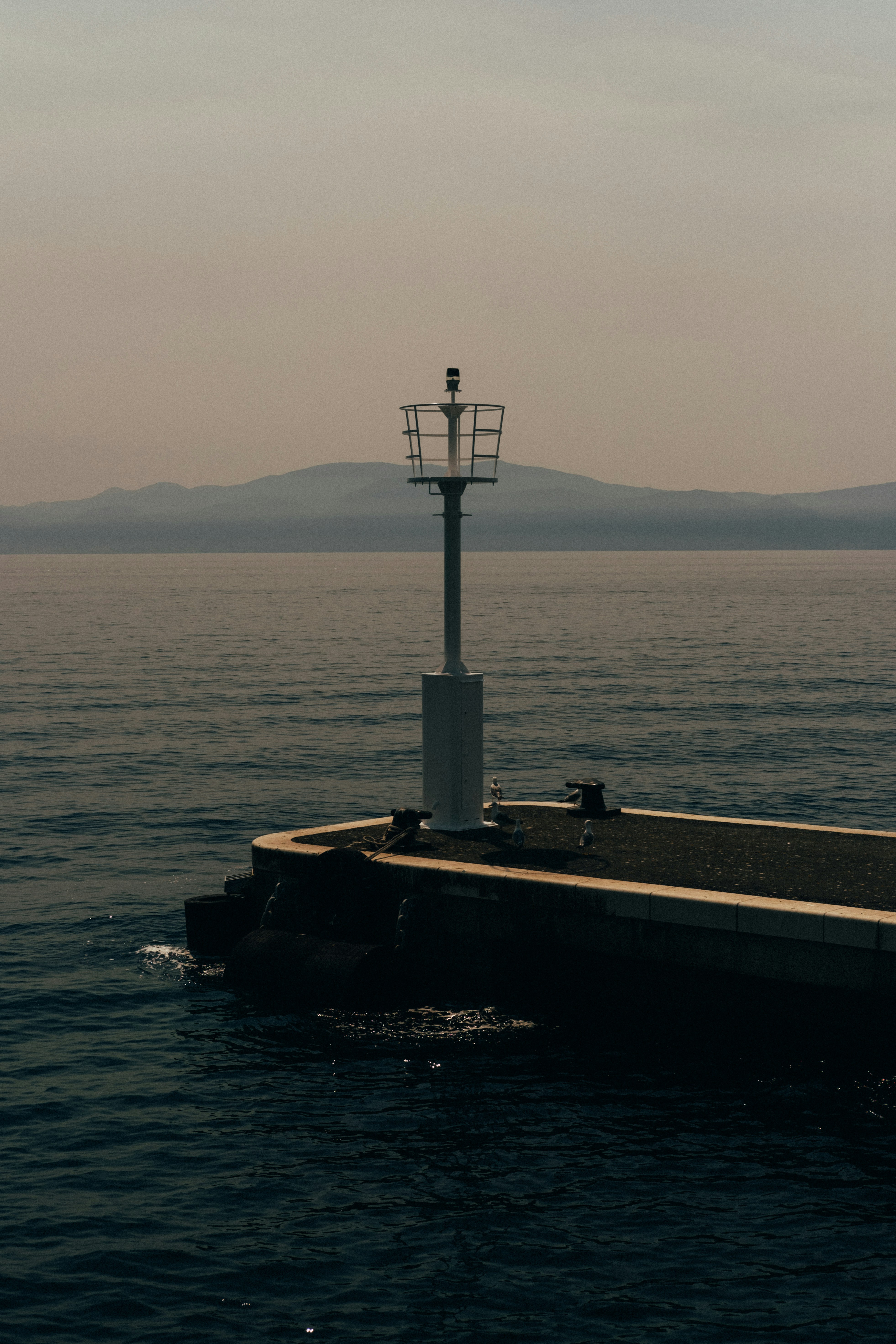 Harbor Beacon at Dusk