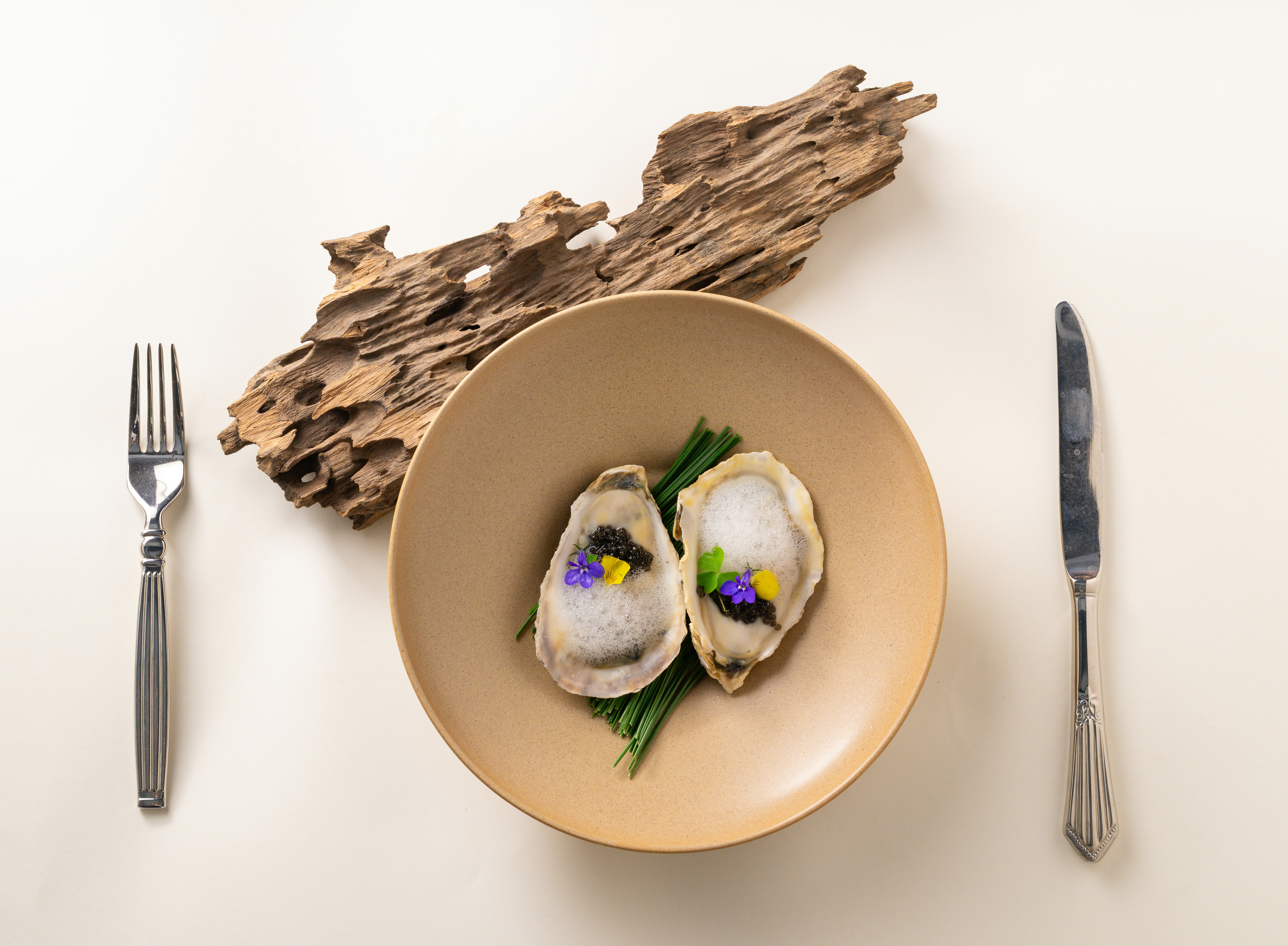 Oysters on a Minimalist Shore