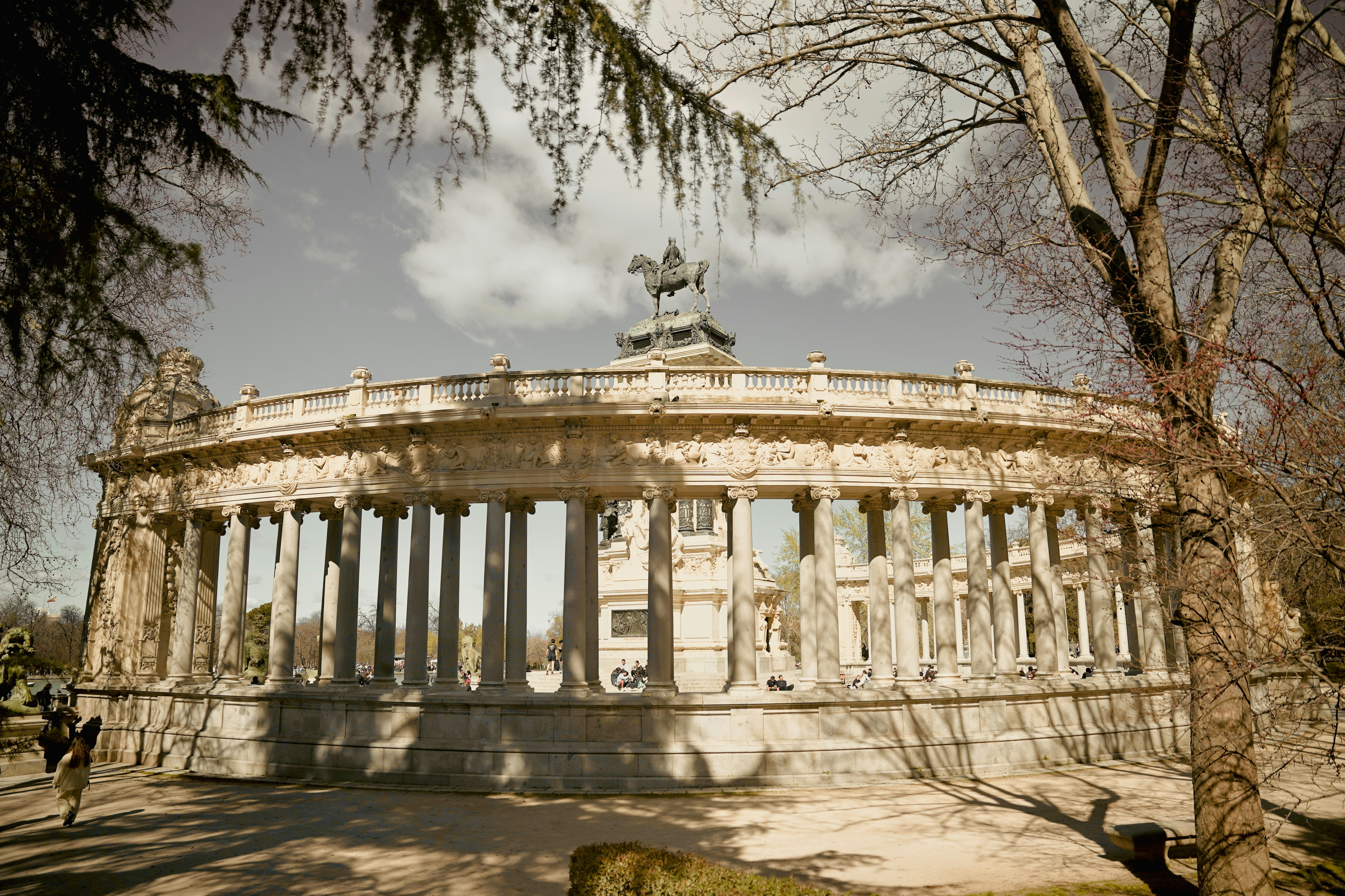 Colonnaded Monument in Morning Light