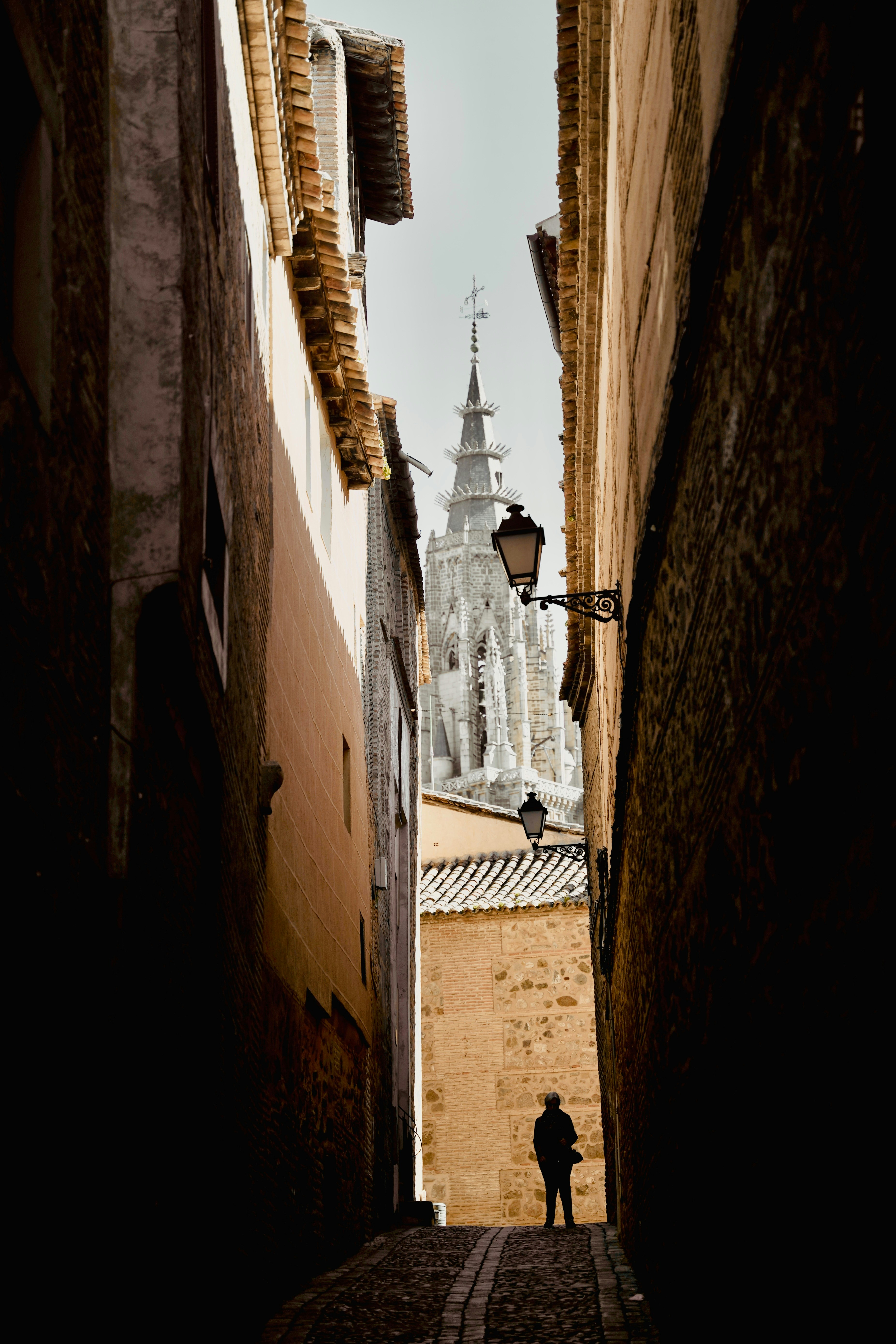 A Narrow Path to a Cathedral Bell Tower