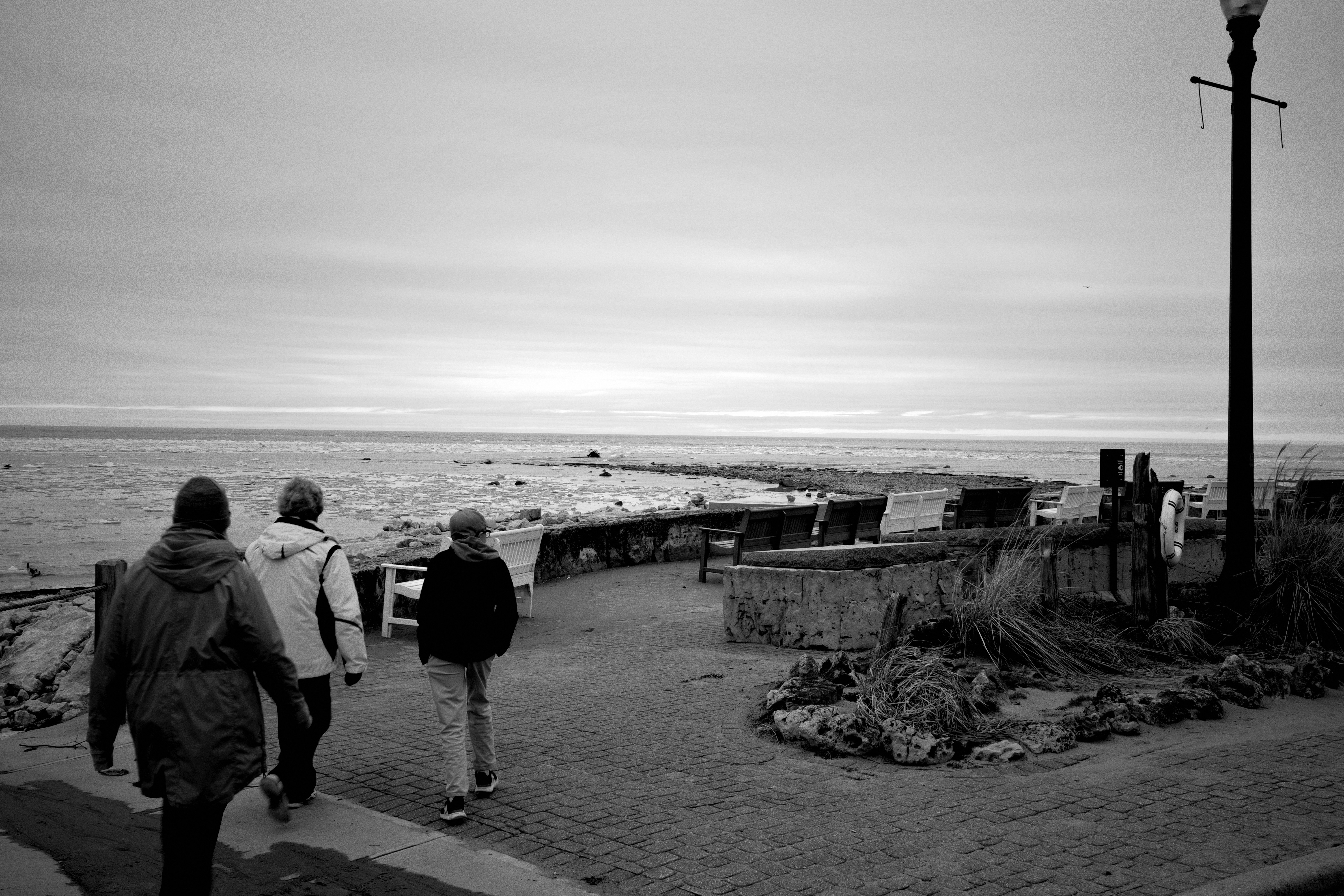 Walkers Toward the Quiet Atlantic Edge