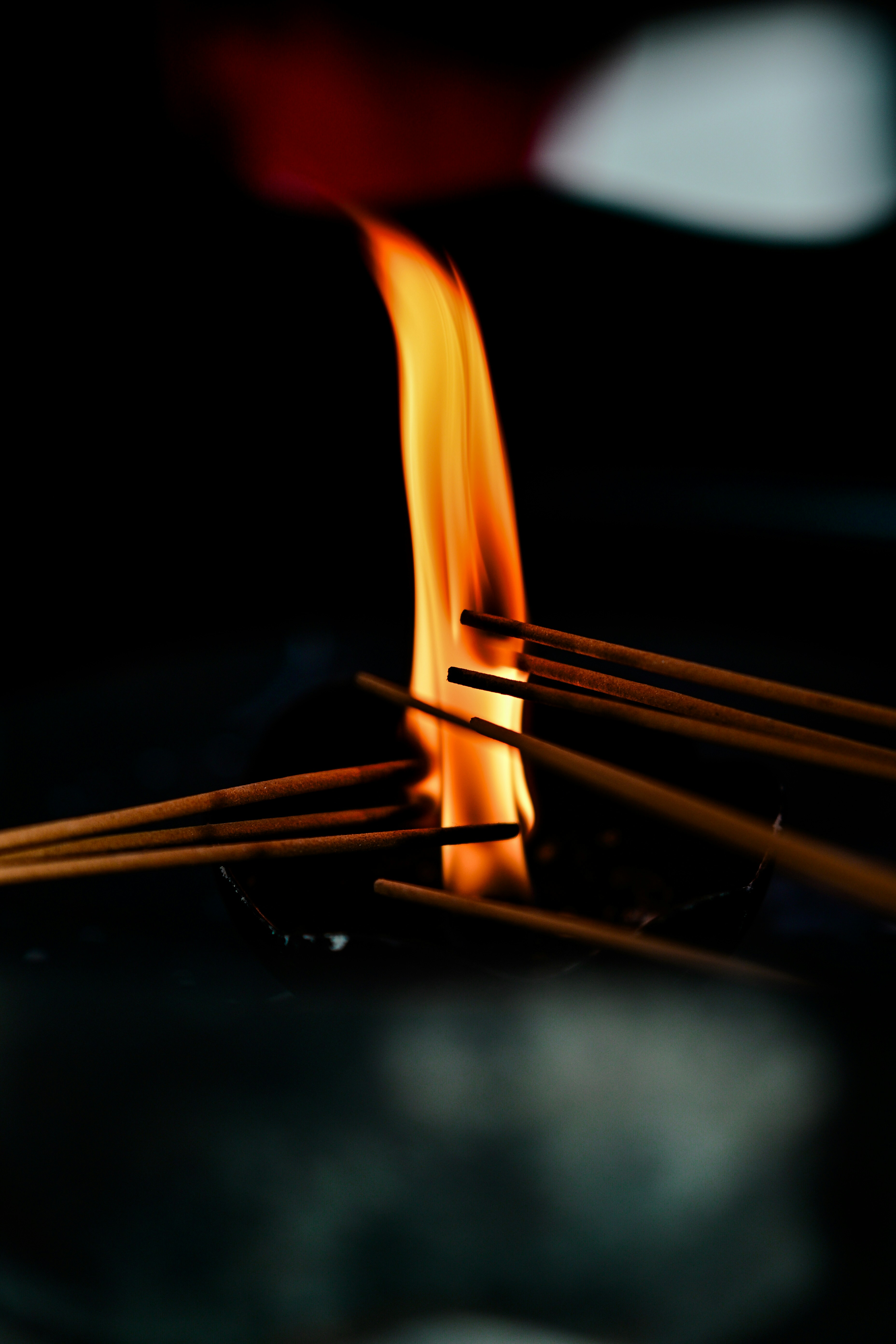 Inferno on a Wick: A Single Flame in Sharp Focus