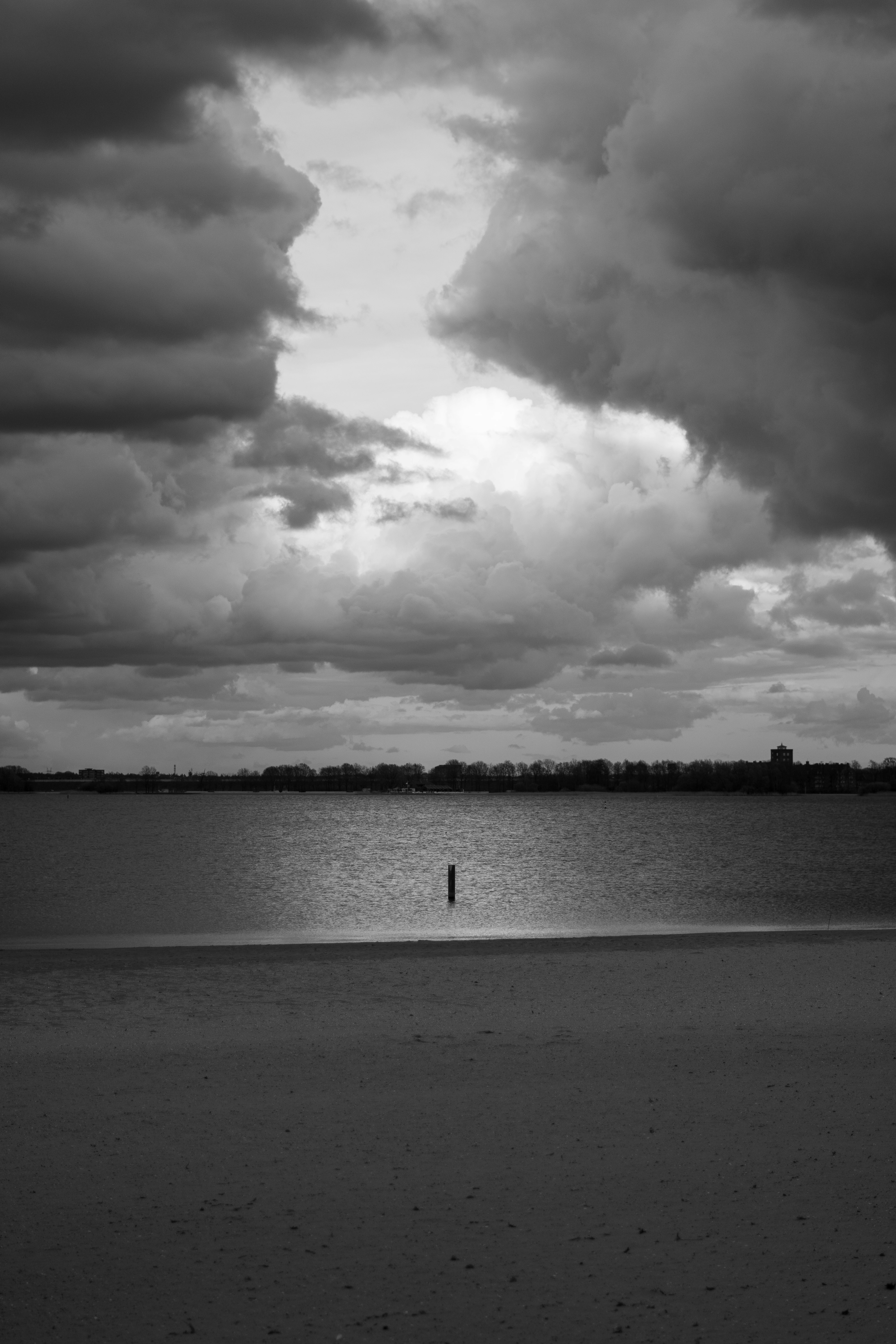 Storm Over the Quiet Shore