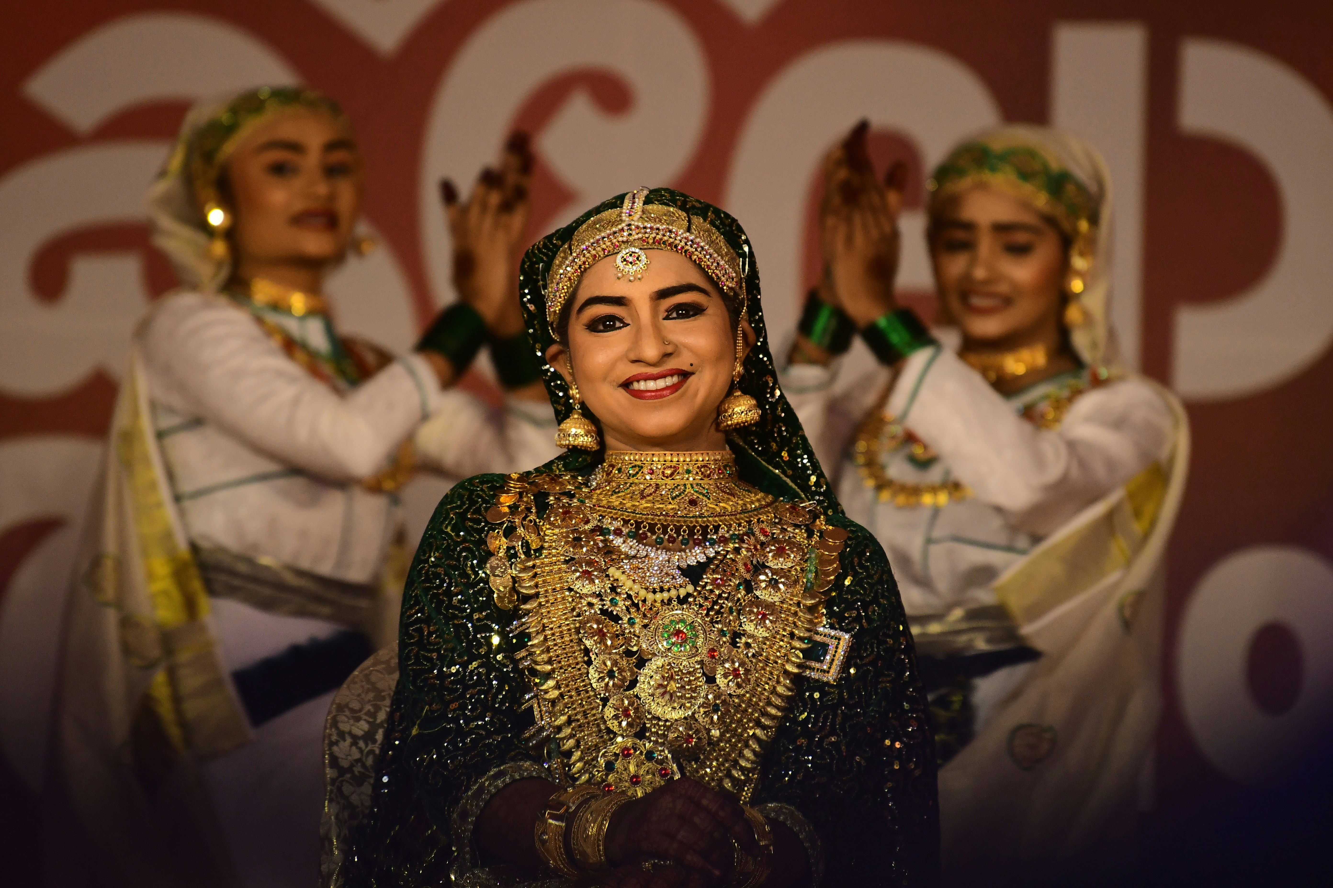 Regal Bride: Jewelry that Shines Amid a Dancer’s Backdrop
