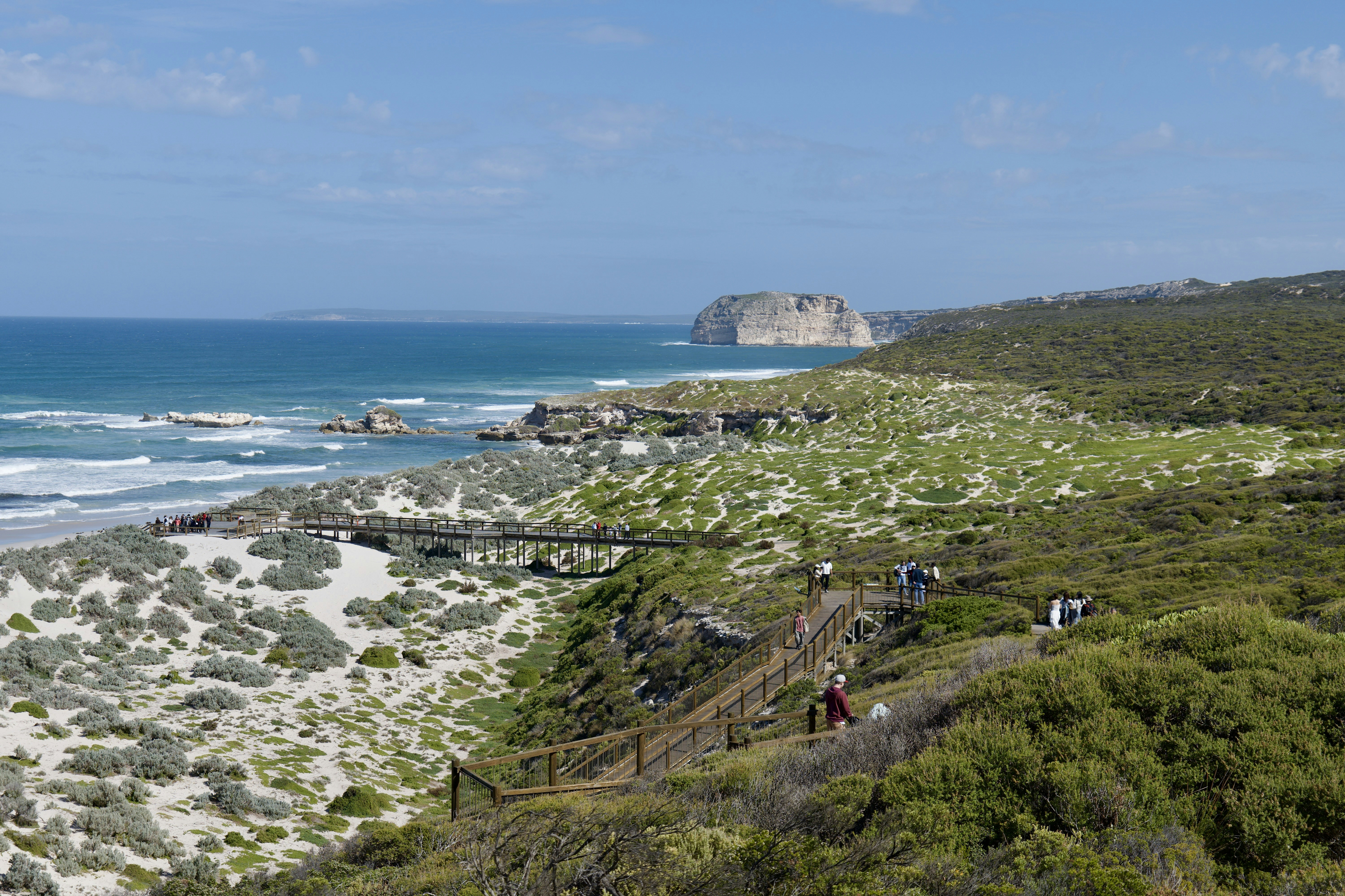 Clifftop Coastal Walk: Steps Toward the Sea