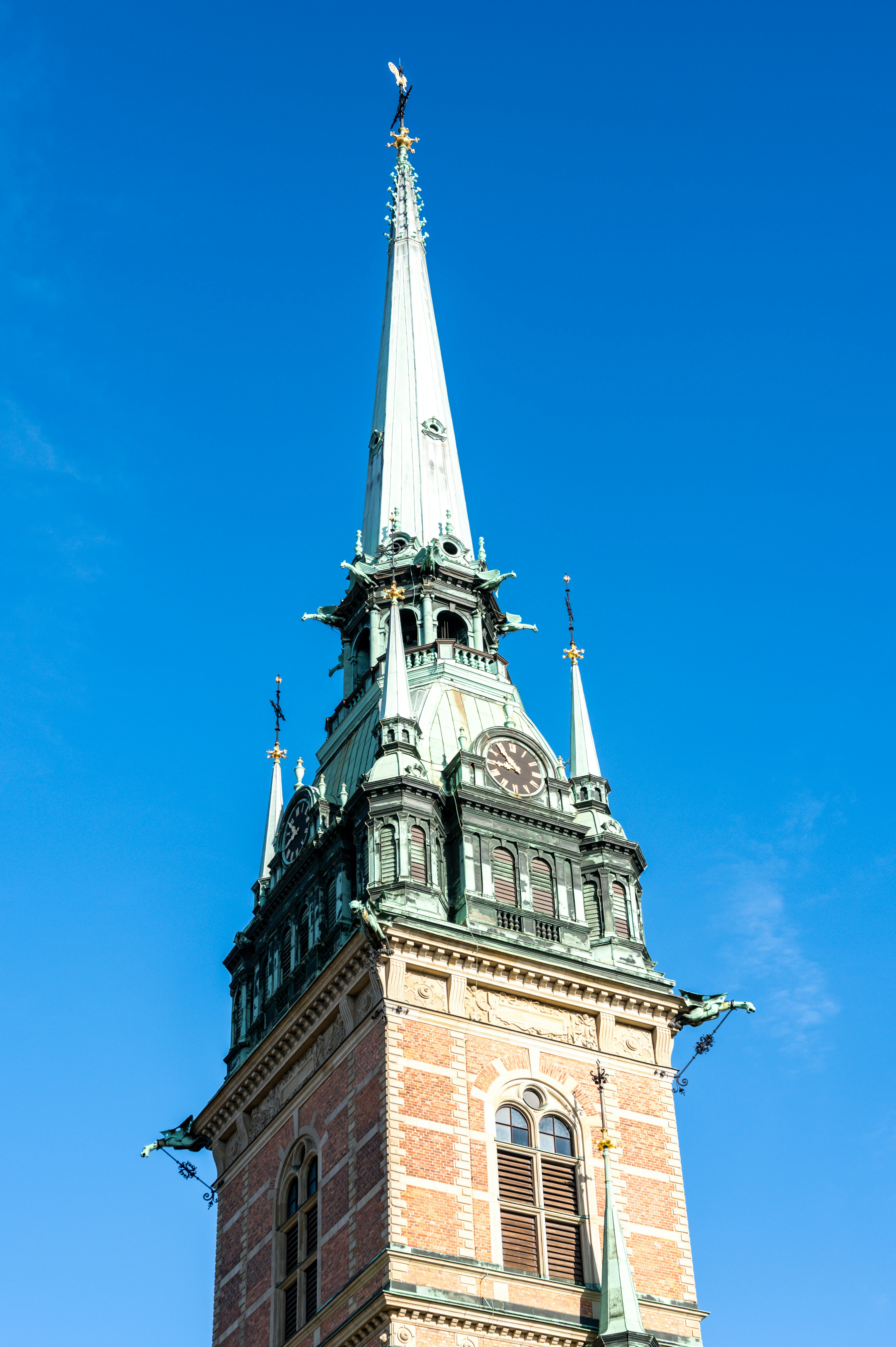 Spire Ascend: A Gothic Clock Tower Reaching Toward the Sky